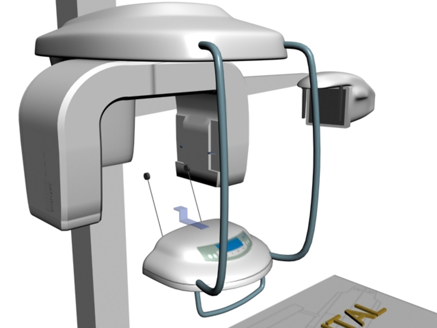 digital panoramic x-ray 3d model