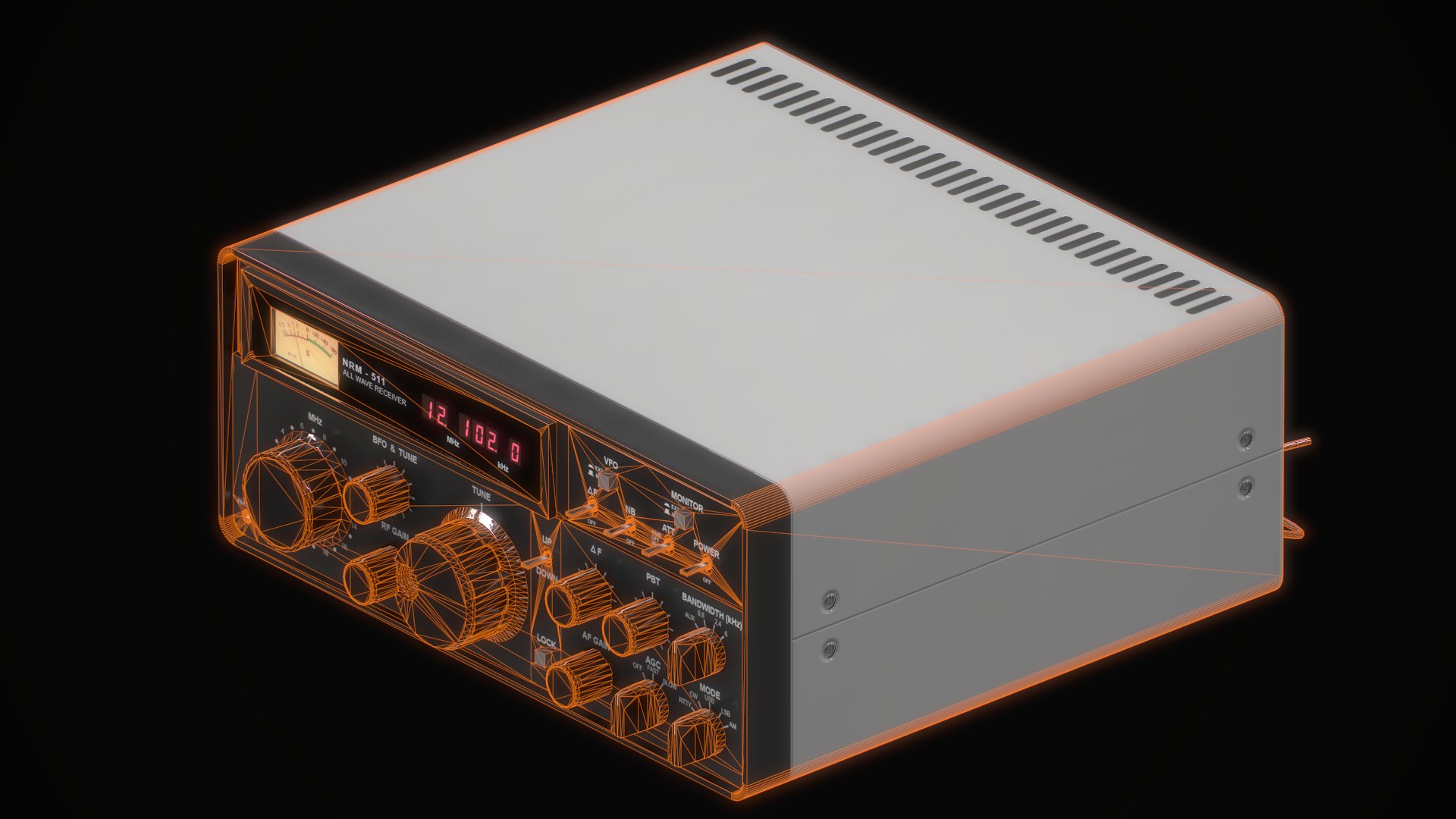 Radio Receiver 3D Model - TurboSquid 1465512