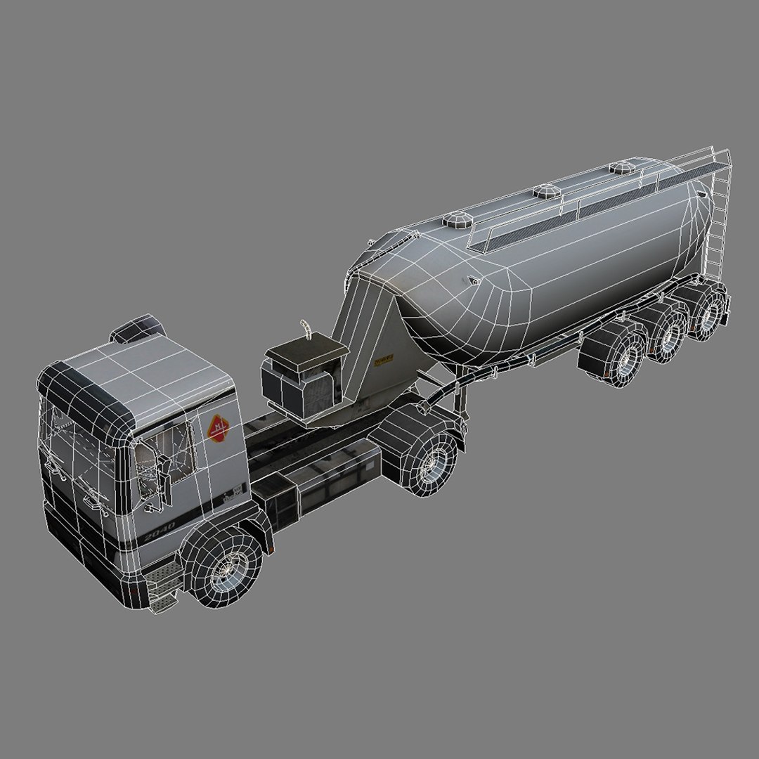 Tanker Truck 3d Model