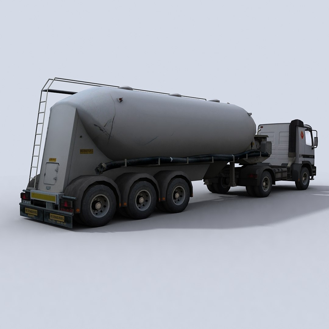 Tanker Truck 3d Model