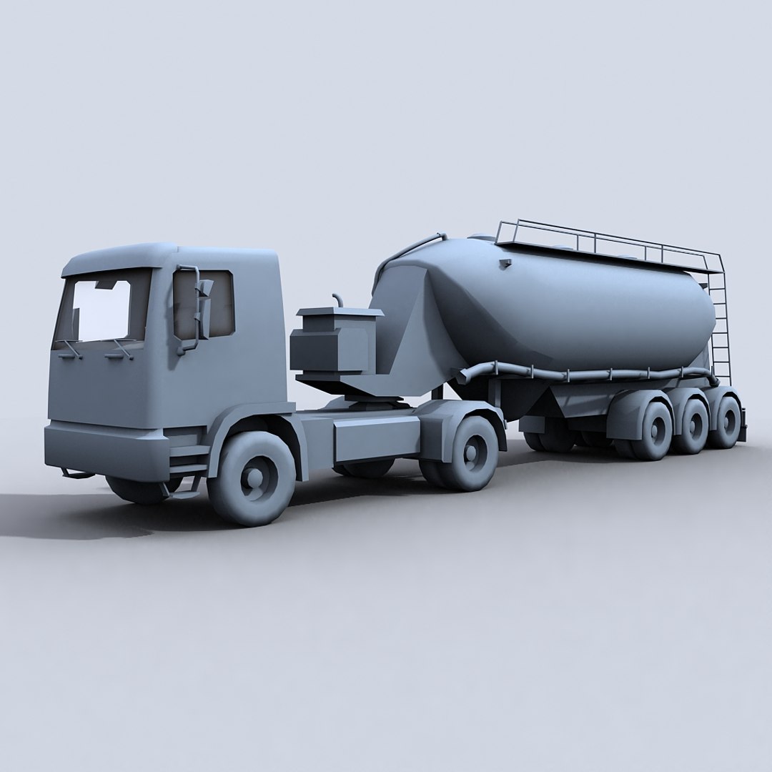 Tanker Truck 3d Model