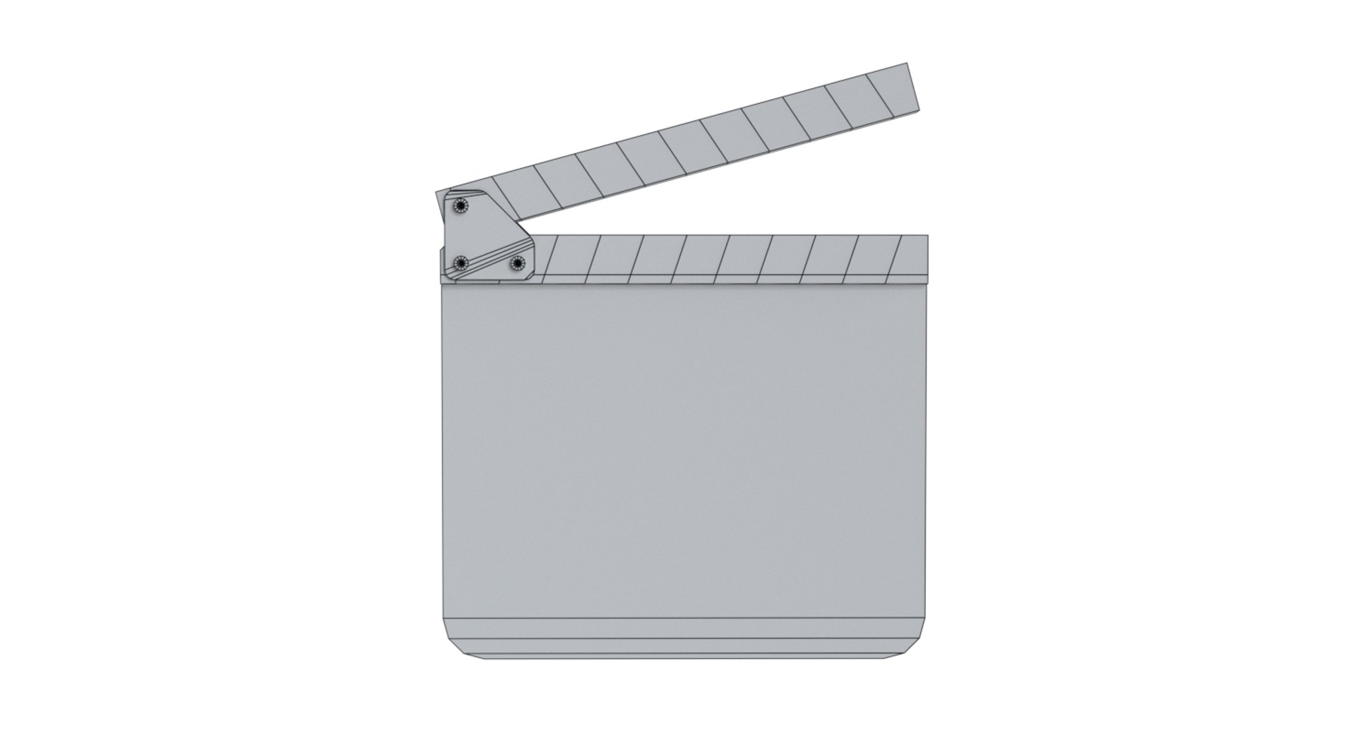 Clapperboard Clapper 3D Model - TurboSquid 1530875