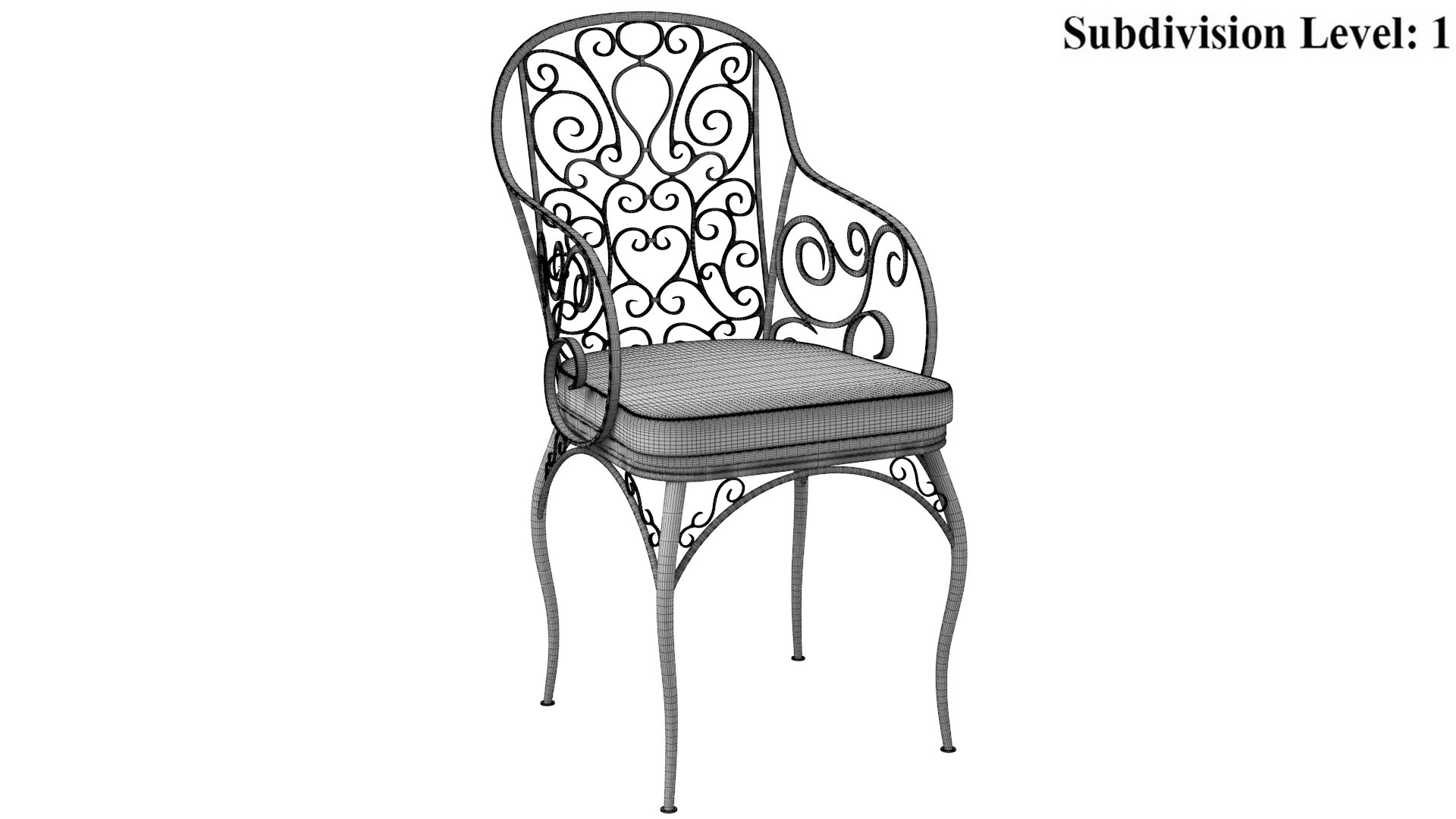 Real Café Chair 3D Model - TurboSquid 1694769