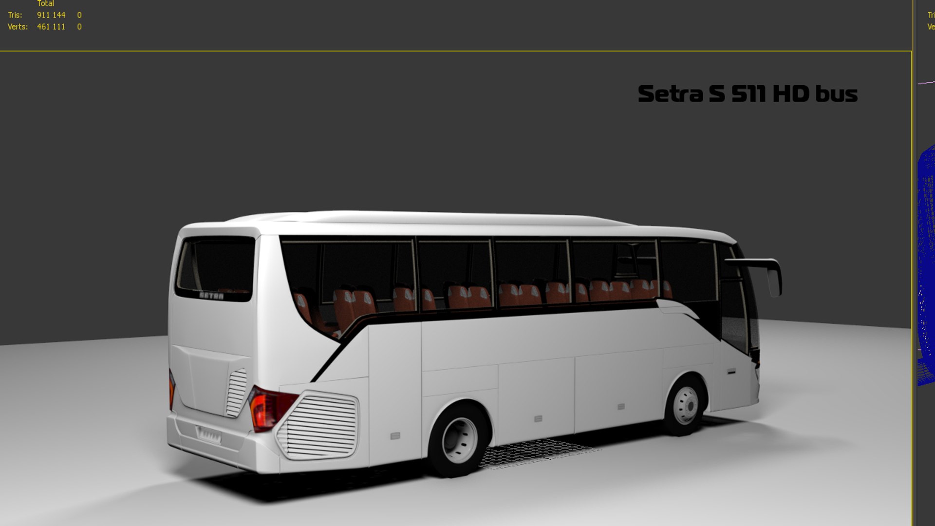 bus setra 3d max