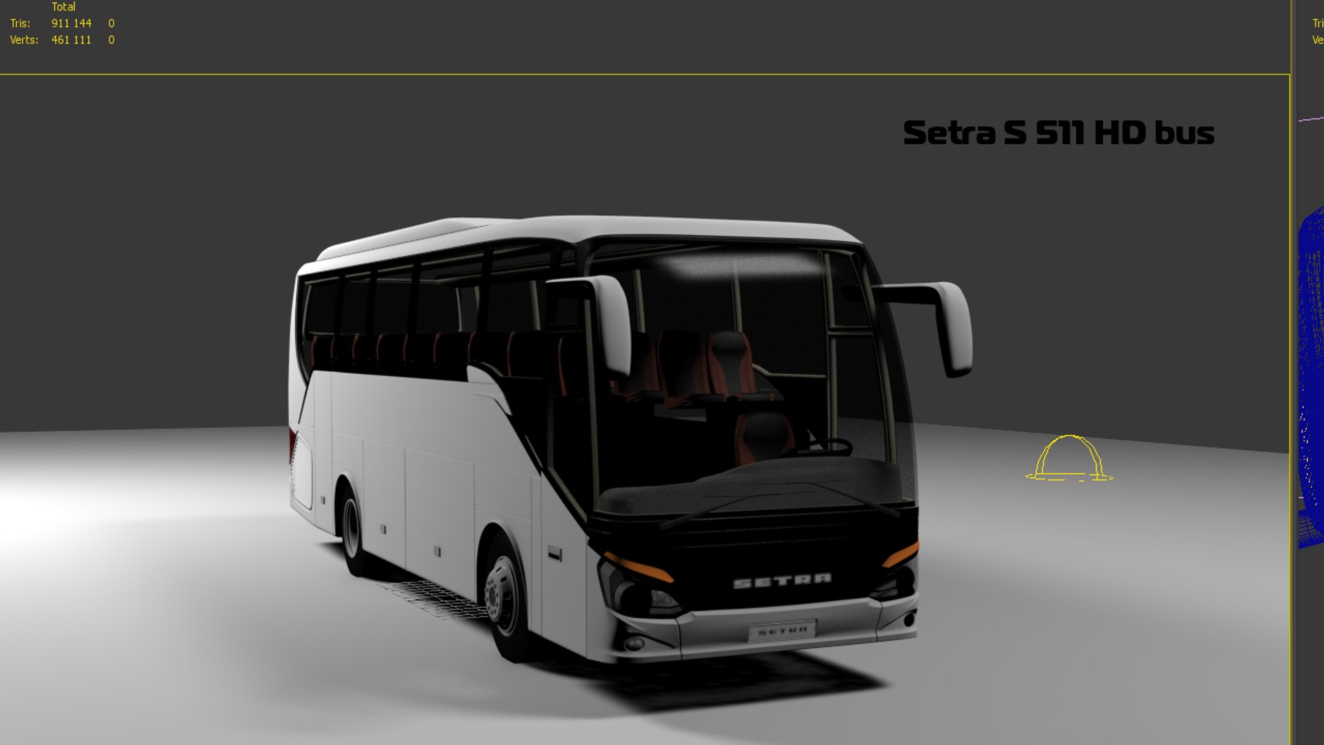 bus setra 3d max
