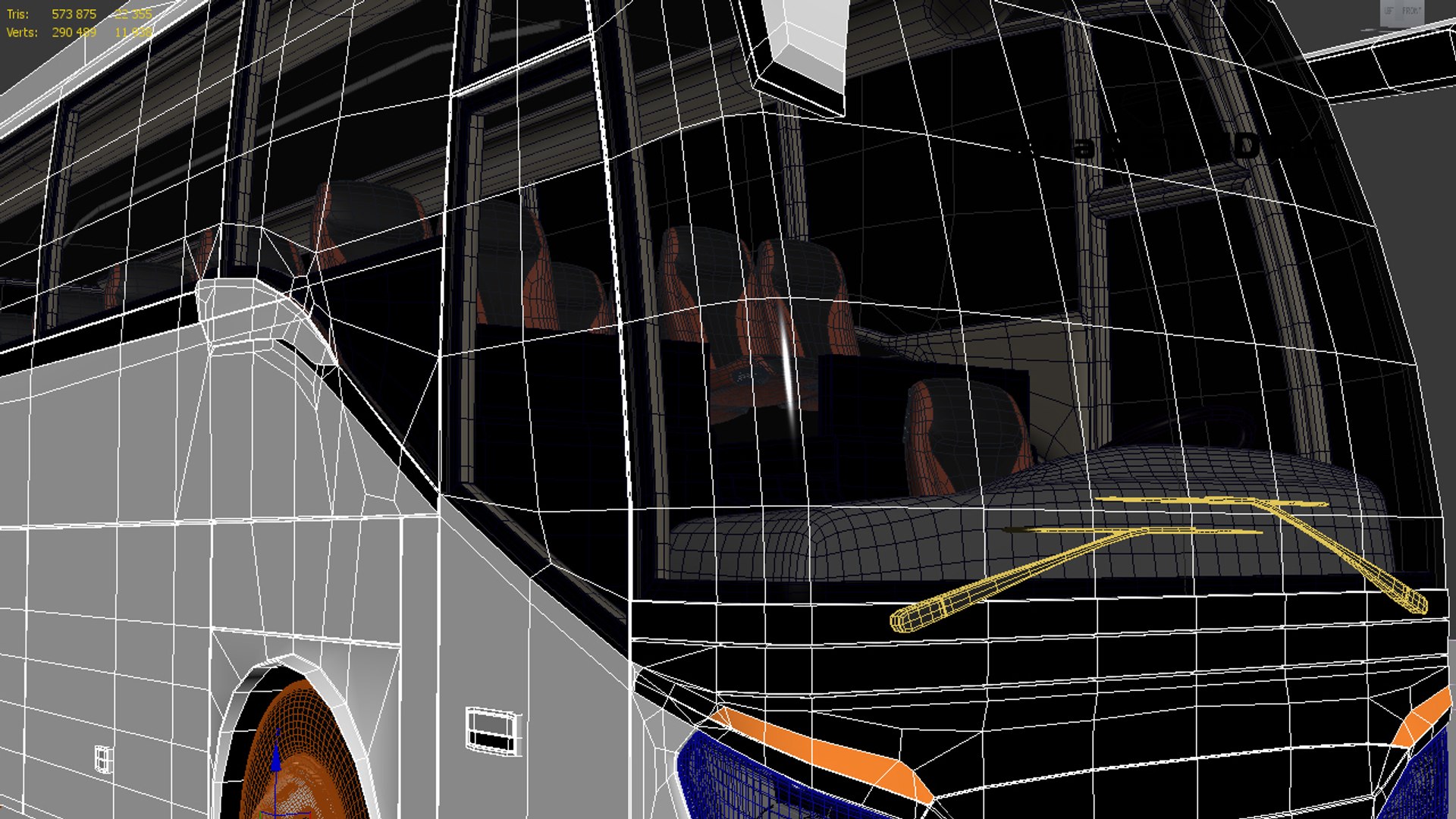 bus setra 3d max