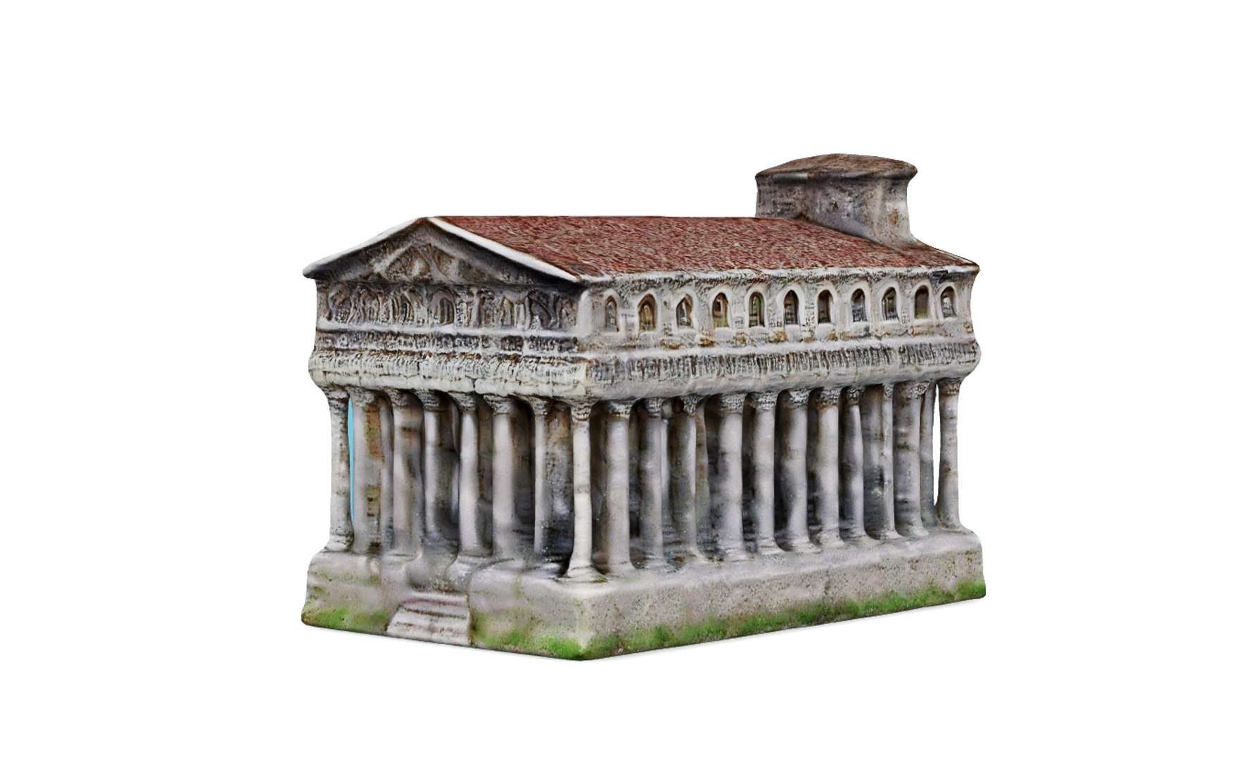 3D Classical Ancient Temple Architectural Model model - TurboSquid 2173281