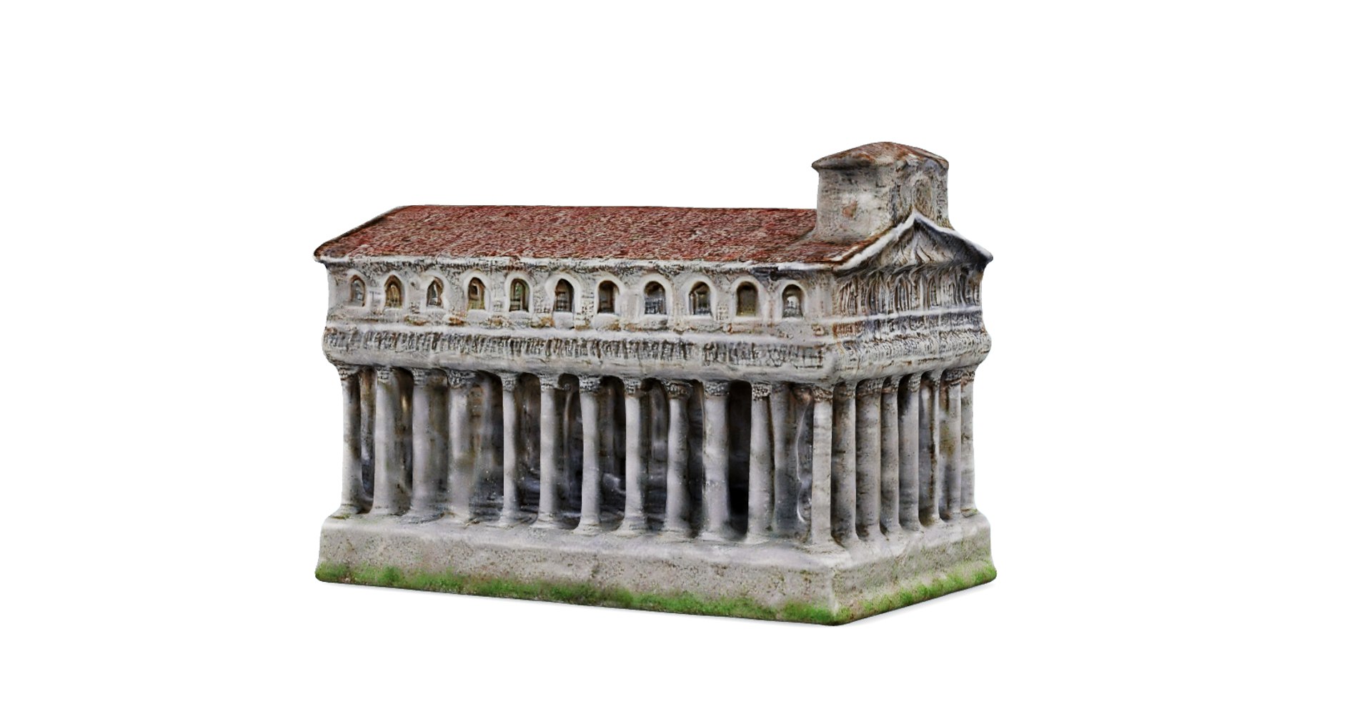 3D Classical Ancient Temple Architectural Model model - TurboSquid 2173281