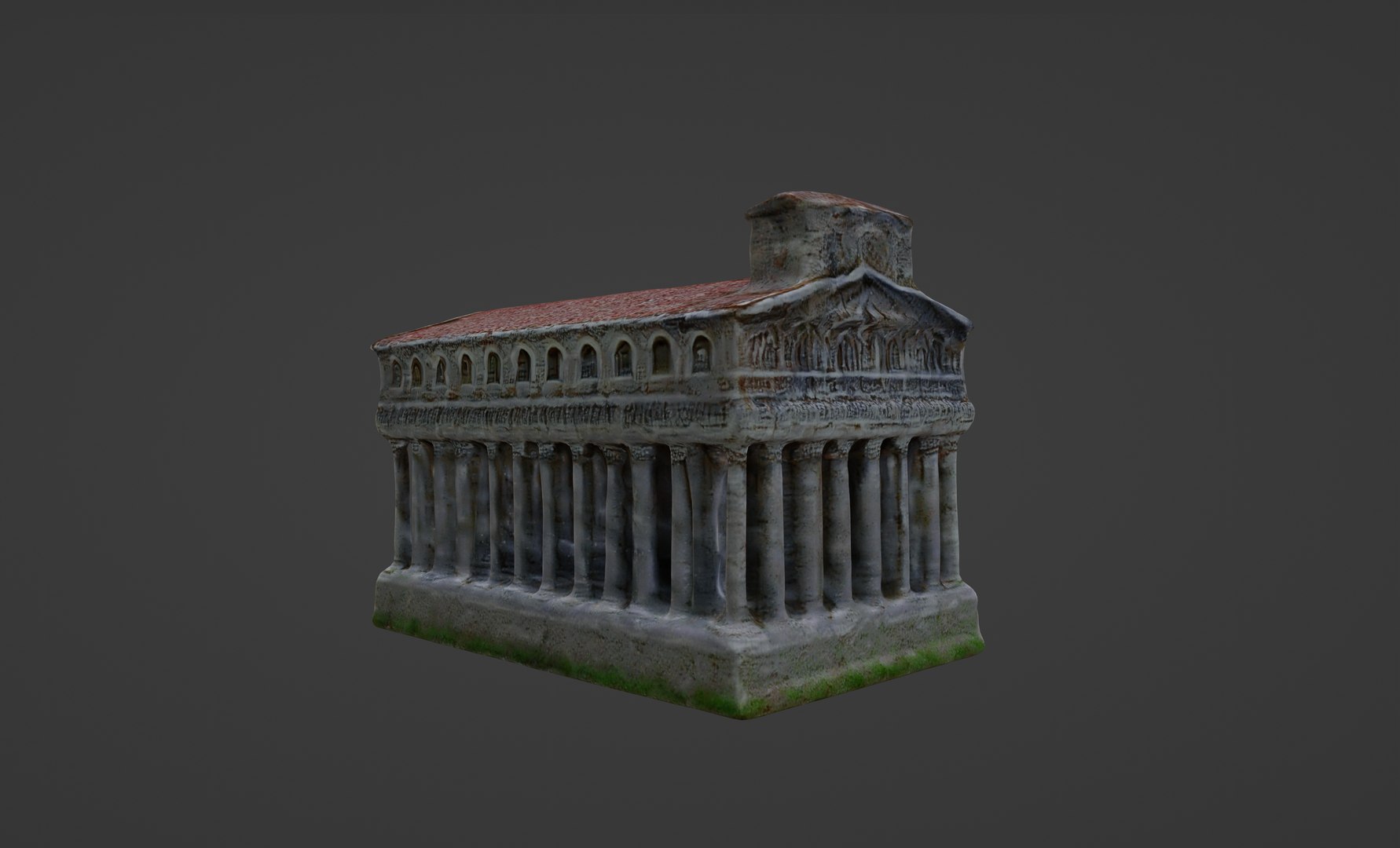3D Classical Ancient Temple Architectural Model model - TurboSquid 2173281