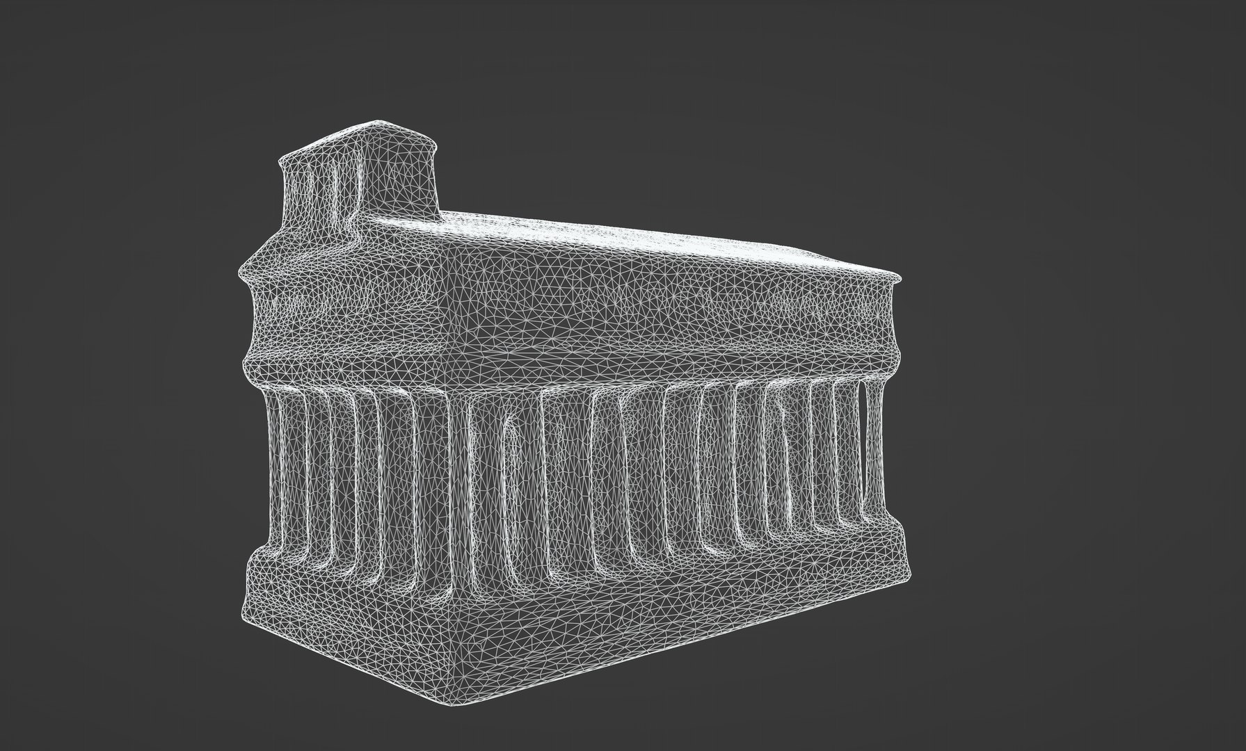3D Classical Ancient Temple Architectural Model model - TurboSquid 2173281