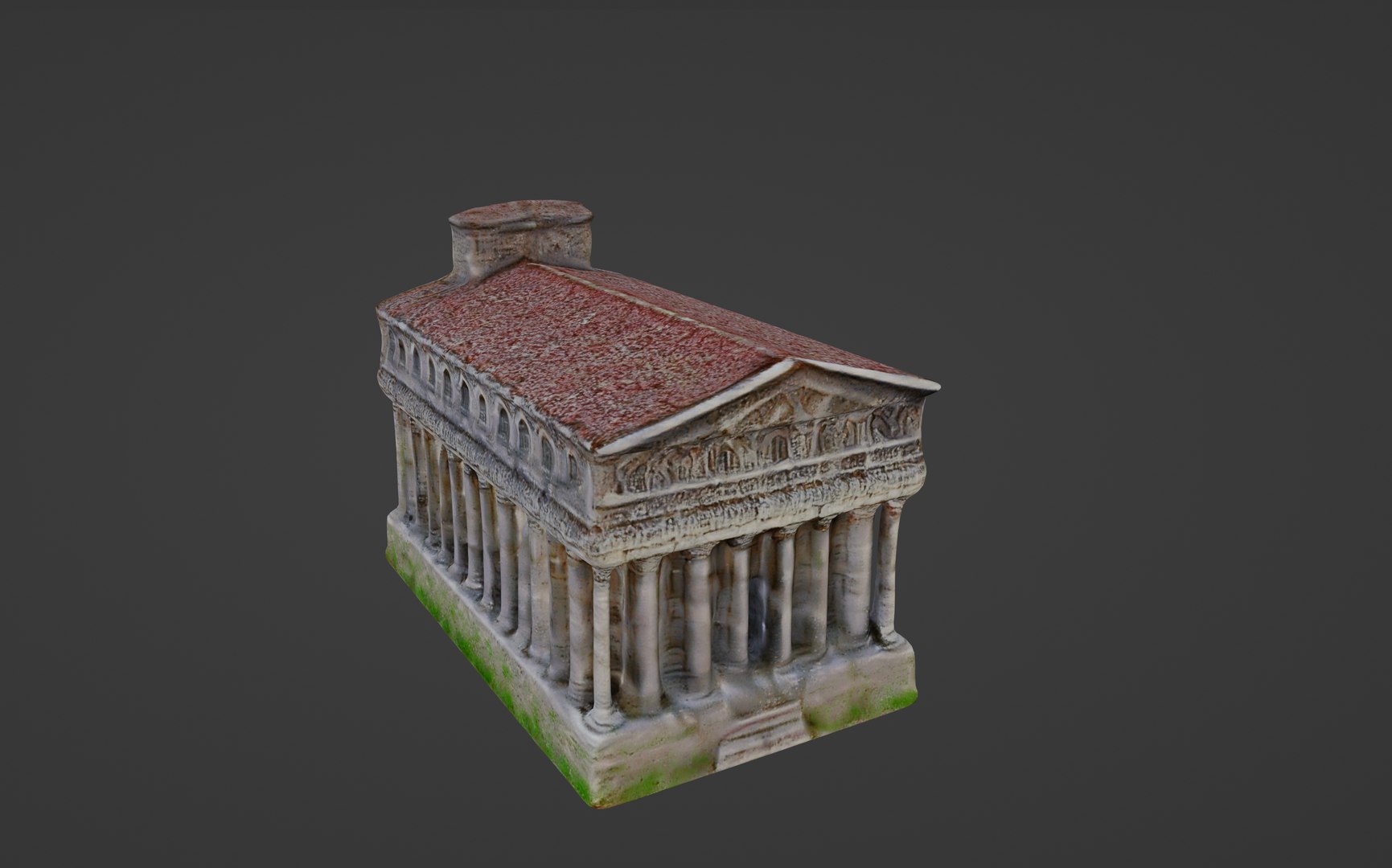3D Classical Ancient Temple Architectural Model model - TurboSquid 2173281