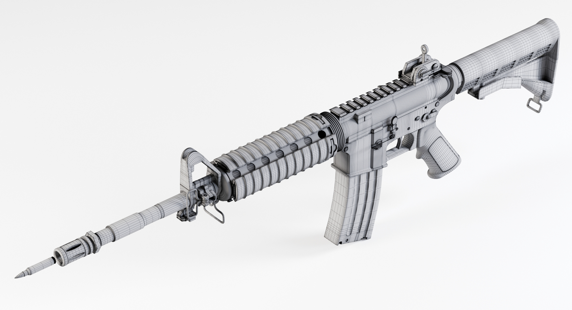 Carbine m4a1 model - TurboSquid 1380854