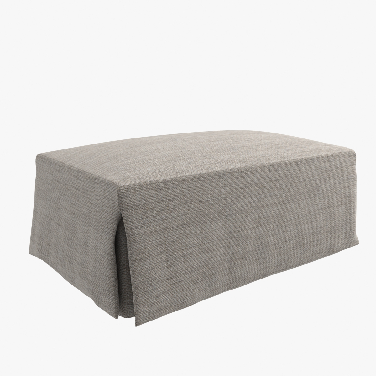 3d max ottoman custom rectangular sleepcovered