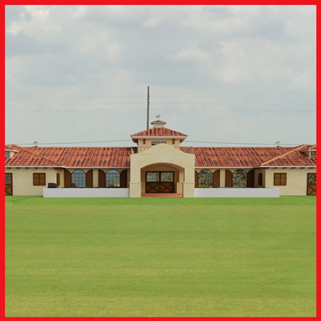 Polo Stable Spanish Stile 3d Model