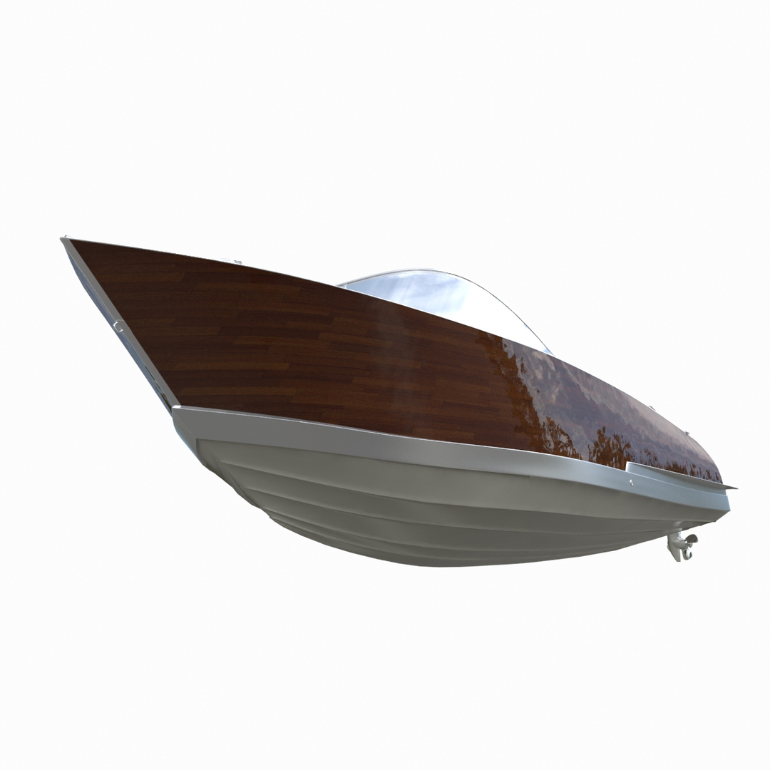 boat speedboat 3d model