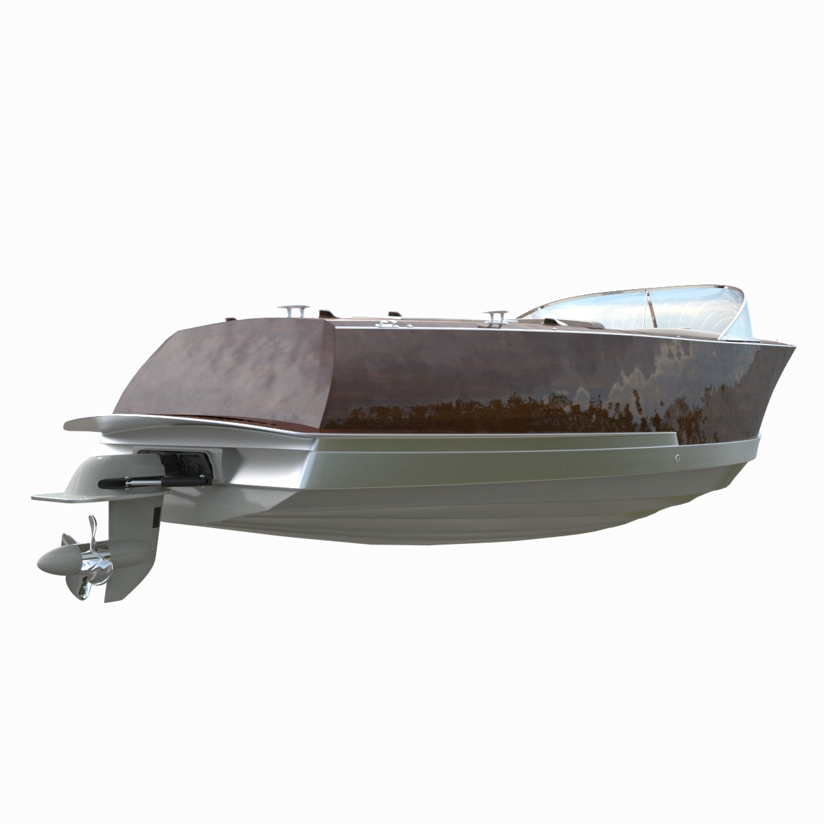 boat speedboat 3d model