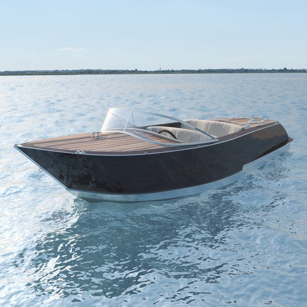 boat speedboat 3d model