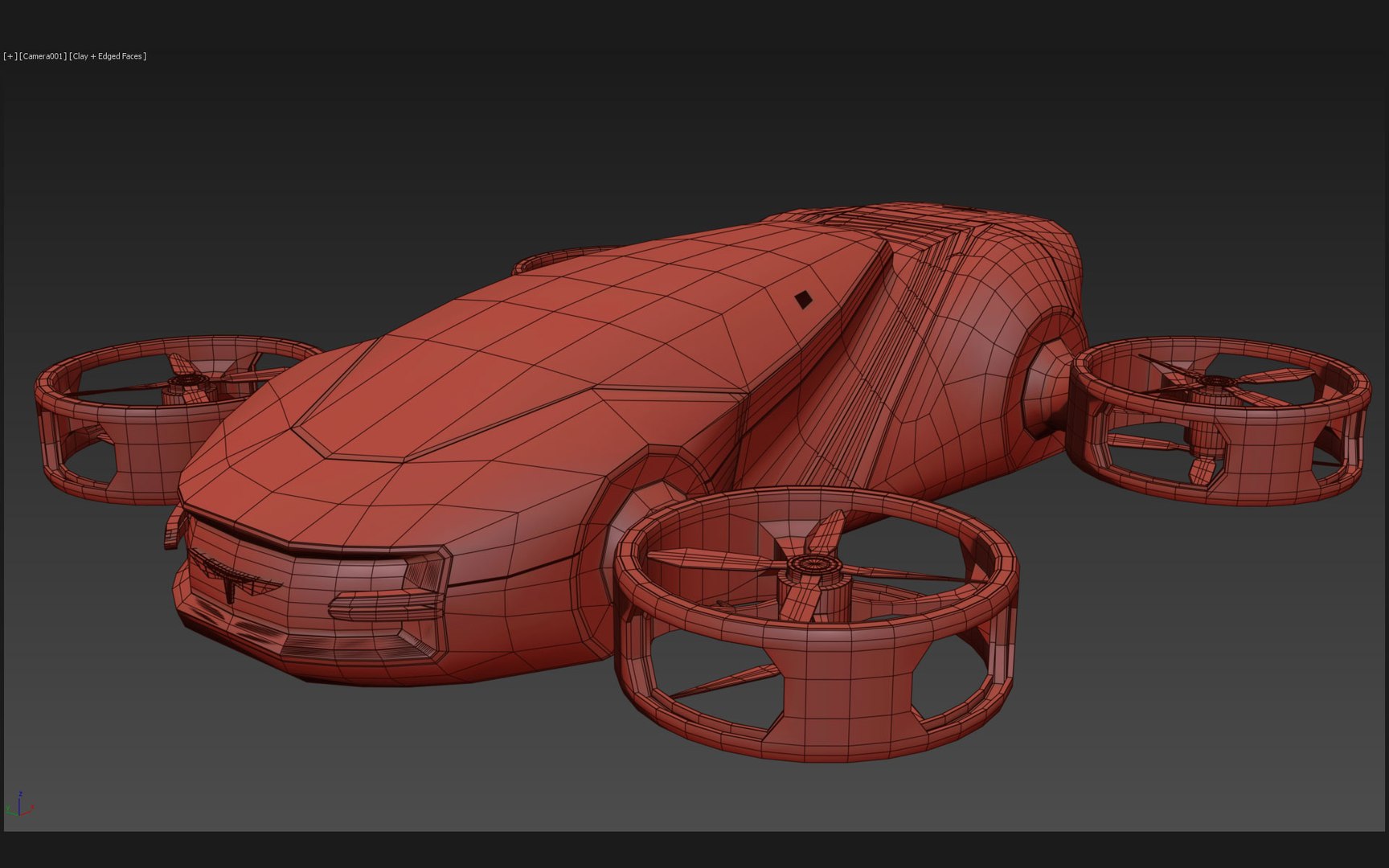 3D T Copter Car 62 - TurboSquid 2082393