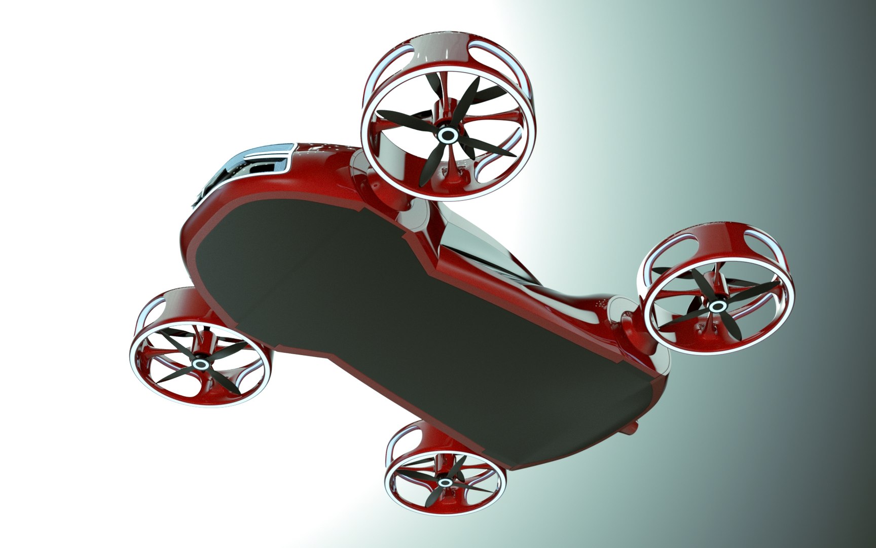 3D T Copter Car 62 - TurboSquid 2082393