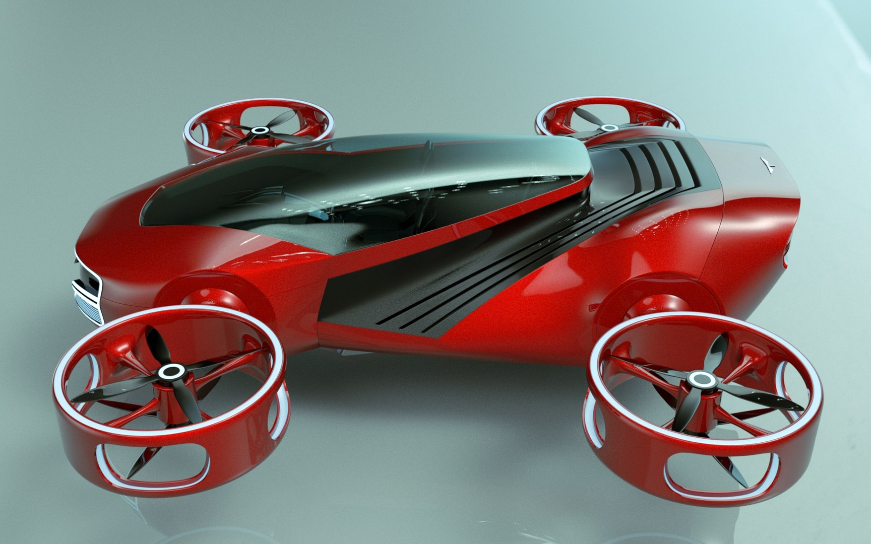 3D T Copter Car 62 - TurboSquid 2082393