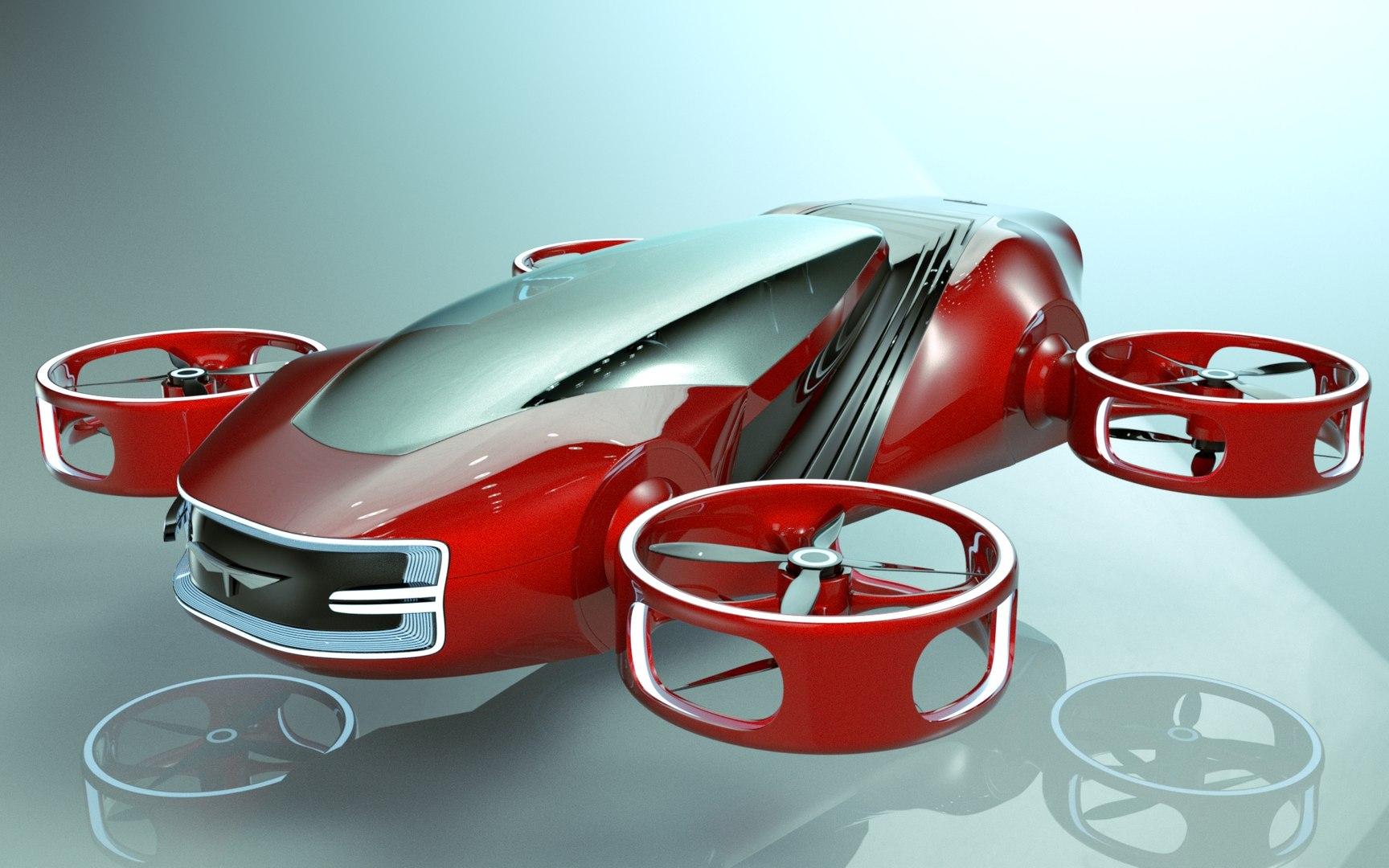3D T Copter Car 62 - TurboSquid 2082393