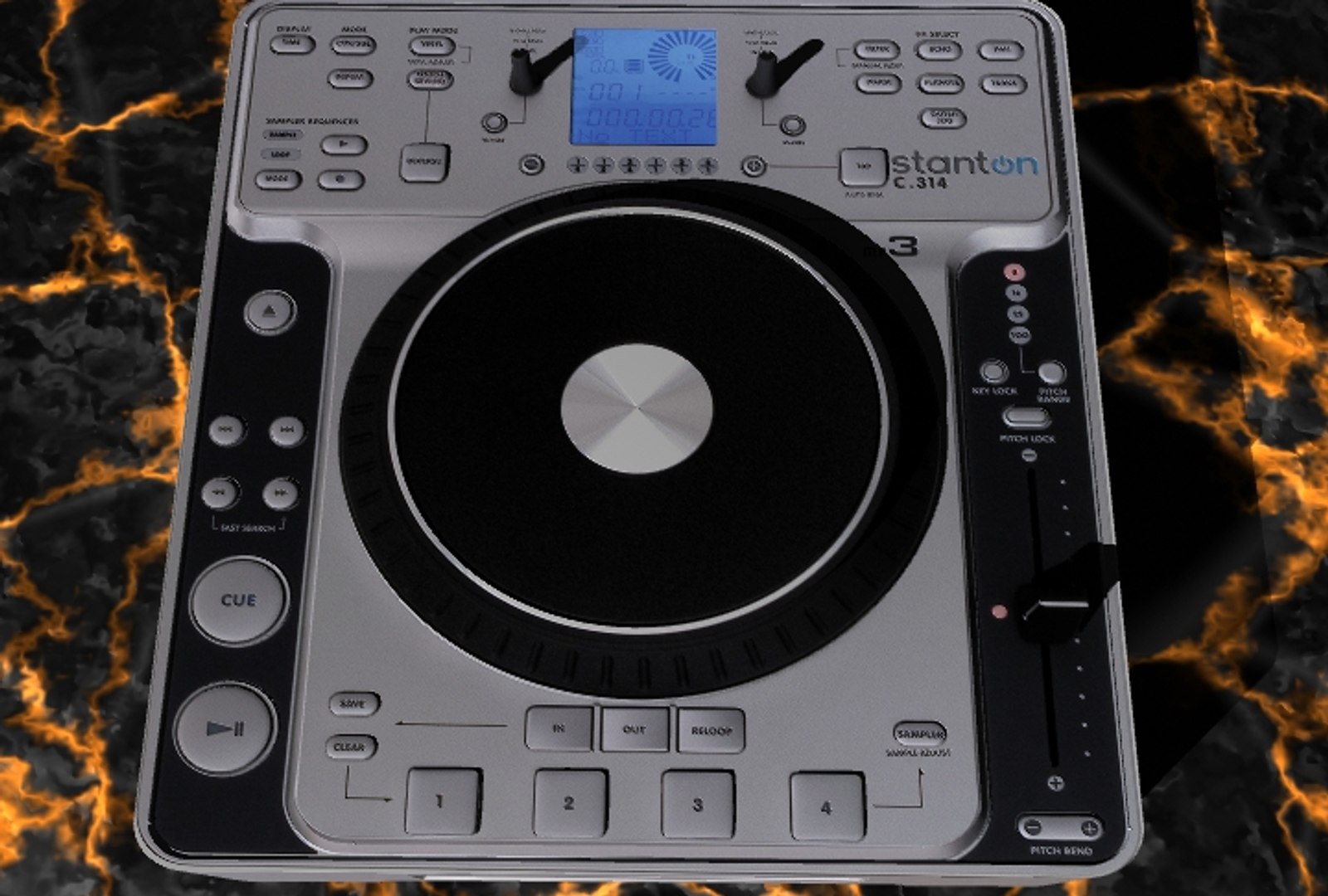 3d Model Stanton C 314 Cd Player