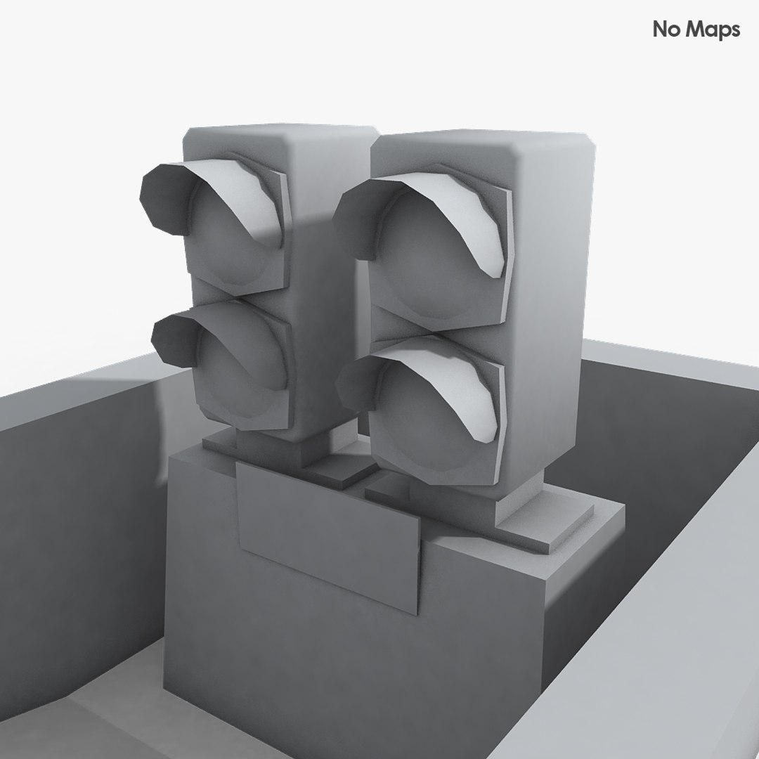 Railway Dwarf Traffic Light 3d Dxf