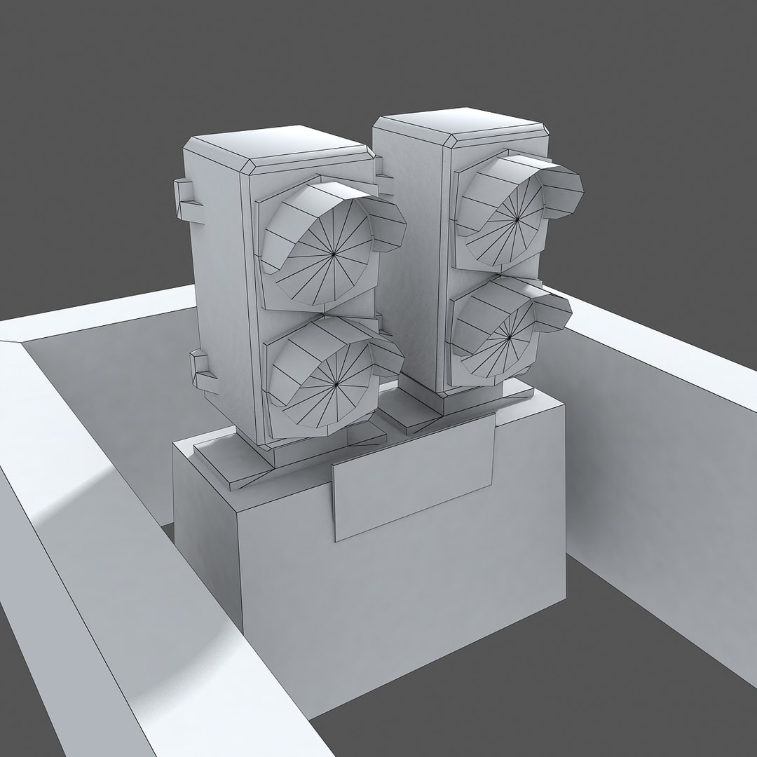 Railway Dwarf Traffic Light 3d Dxf