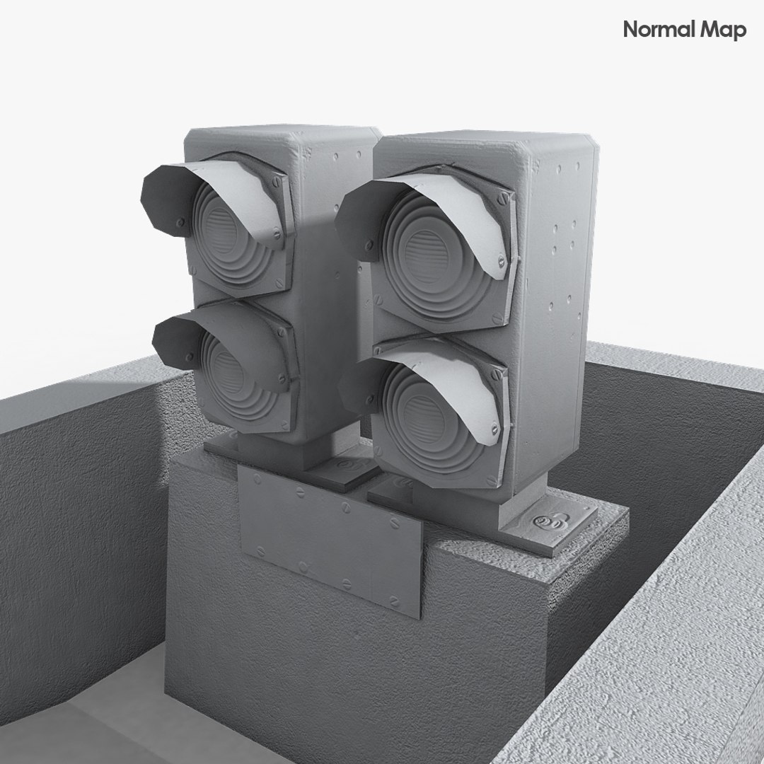 Railway Dwarf Traffic Light 3d Dxf