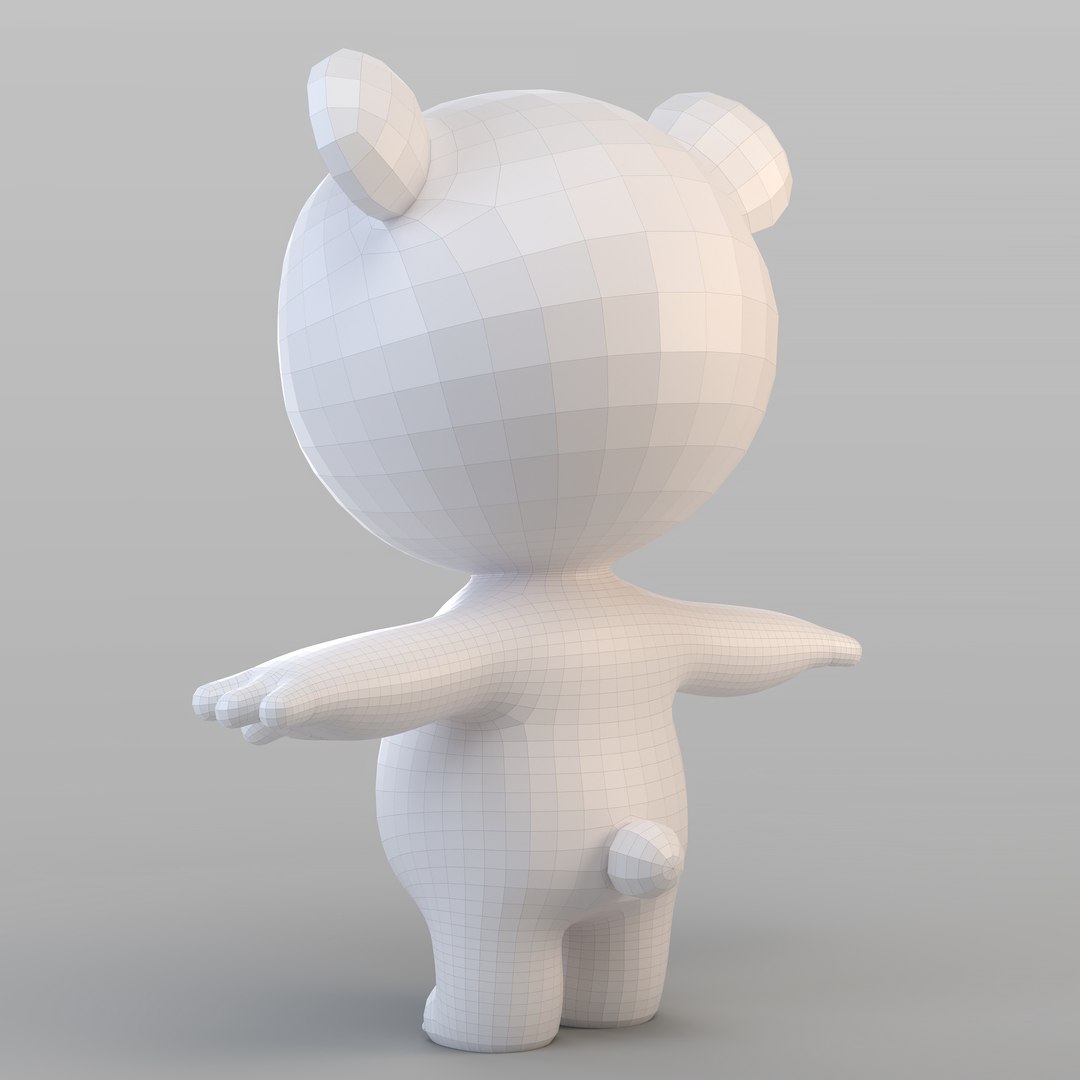 Biped Bear Animation 3D Model - TurboSquid 1607401