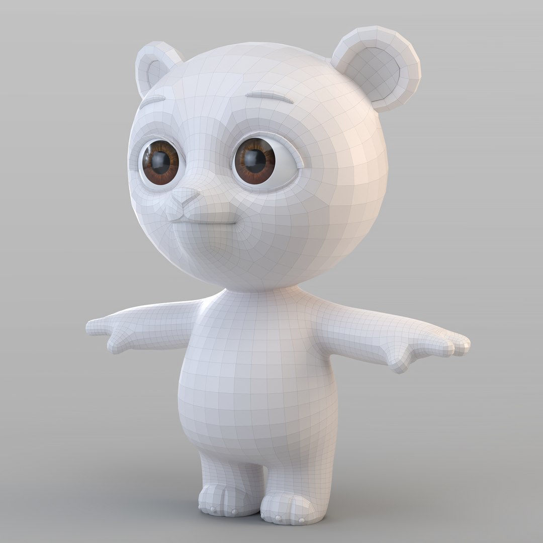 Biped Bear Animation 3D Model - TurboSquid 1607401