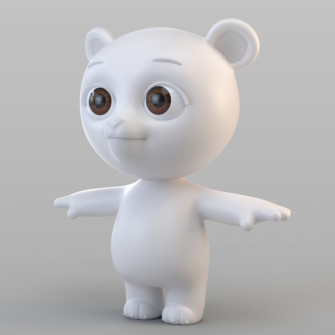 Biped Bear Animation 3D Model - TurboSquid 1607401