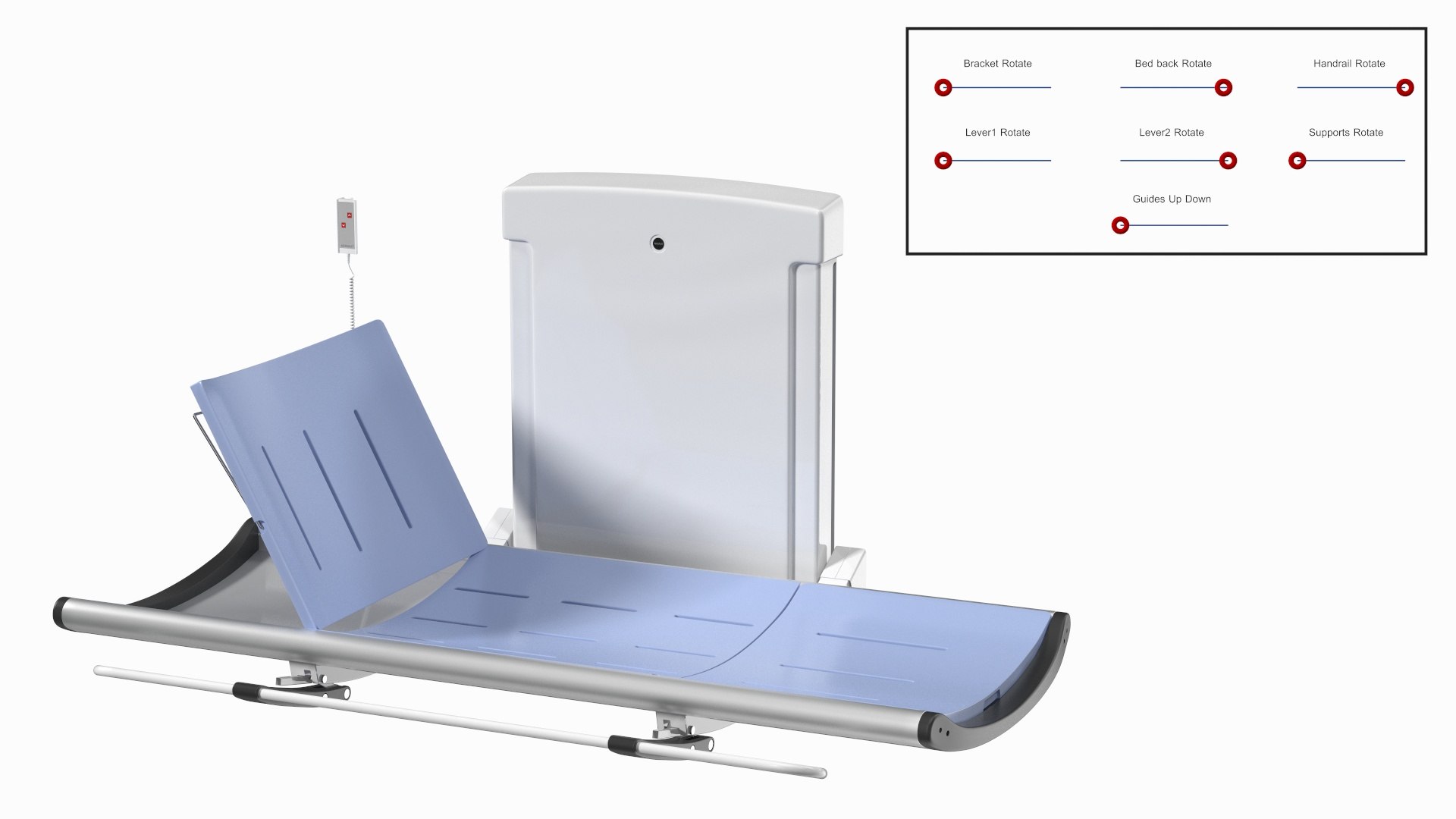 Pressalit Care 3000 Special Needs Changing Table Rigged Model ...