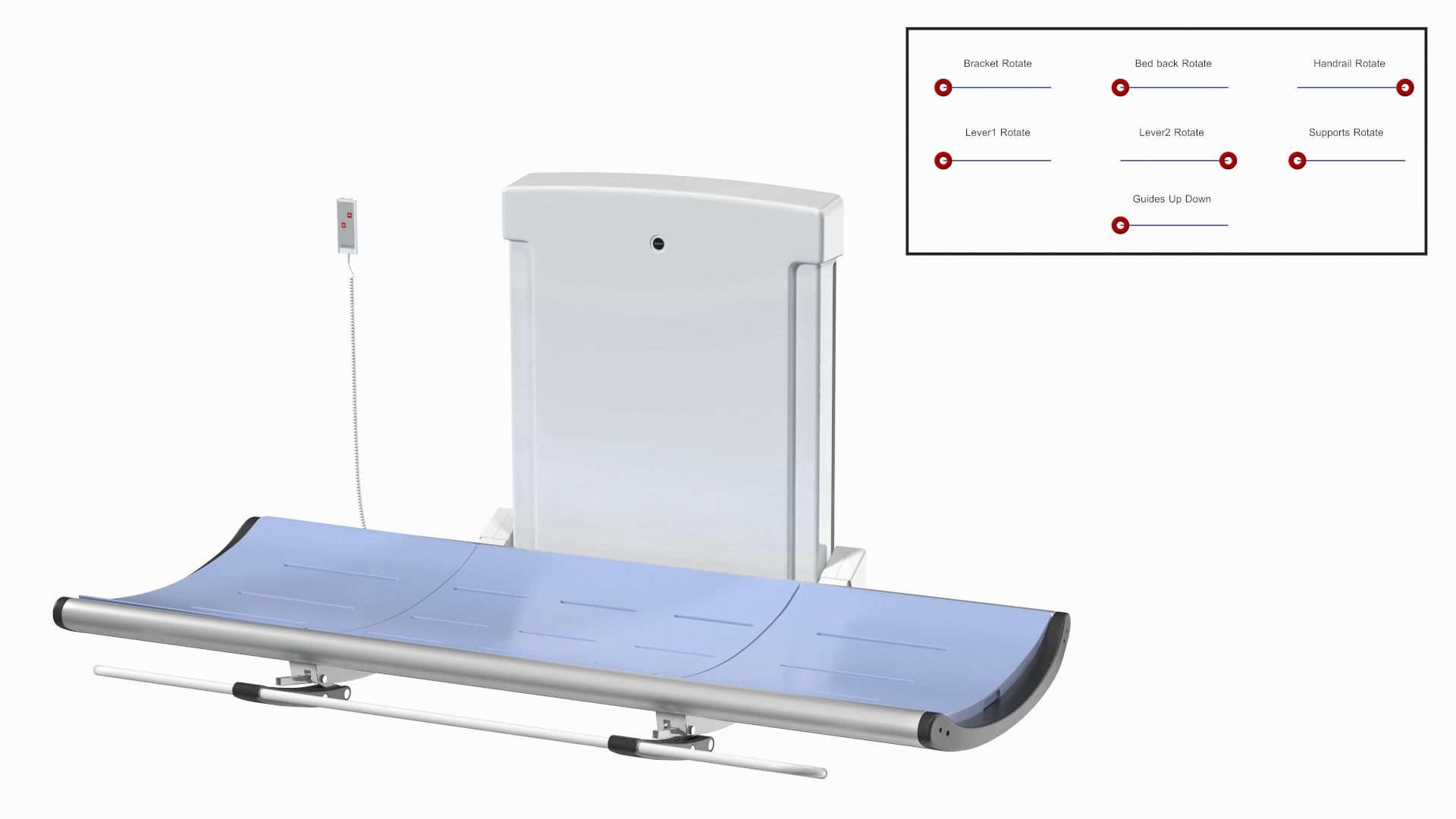 Pressalit Care 3000 Special Needs Changing Table Rigged Model ...