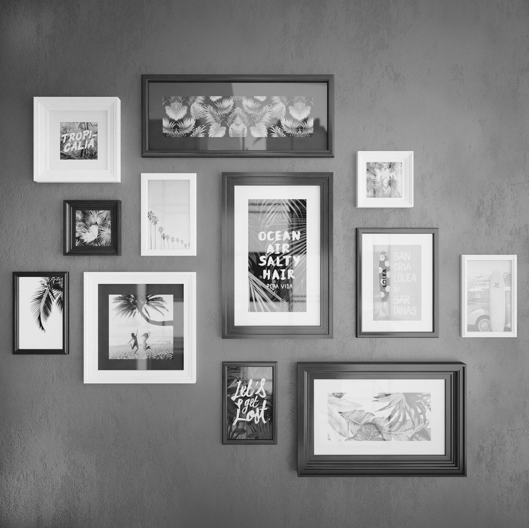 Beauty frames 3D - TurboSquid 1387158