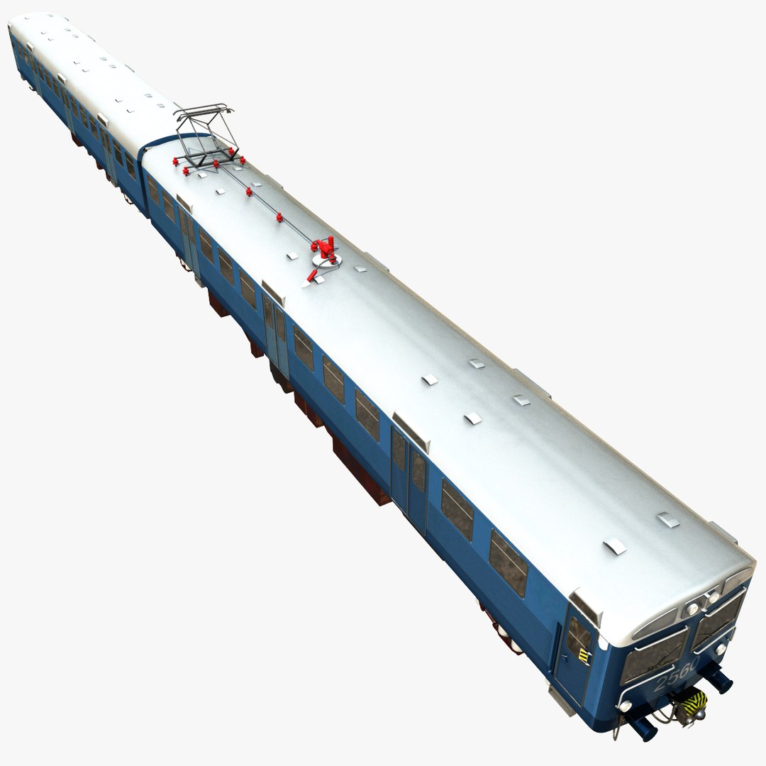 3D commuter train - TurboSquid 1540033