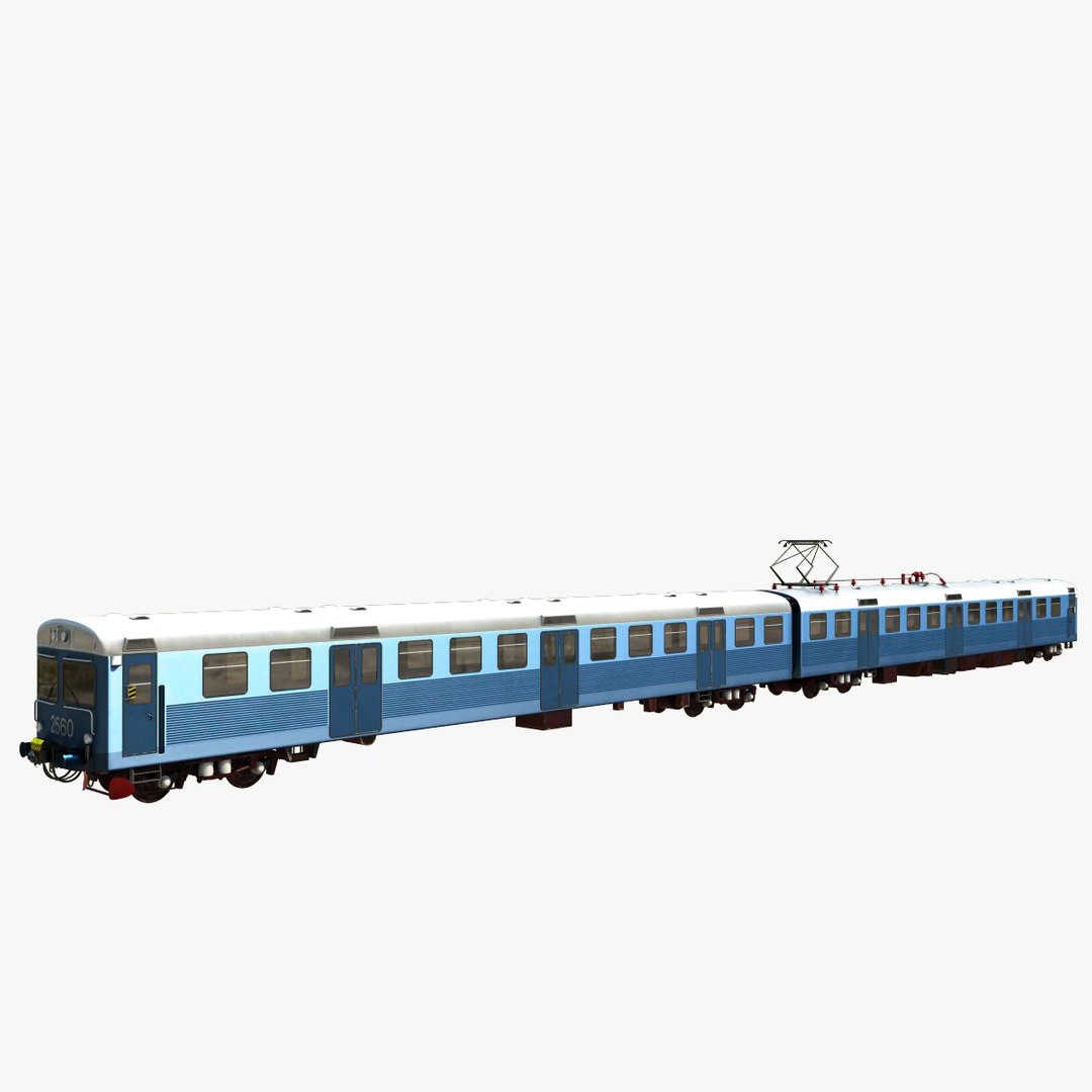 3D Commuter Train - TurboSquid 1540033