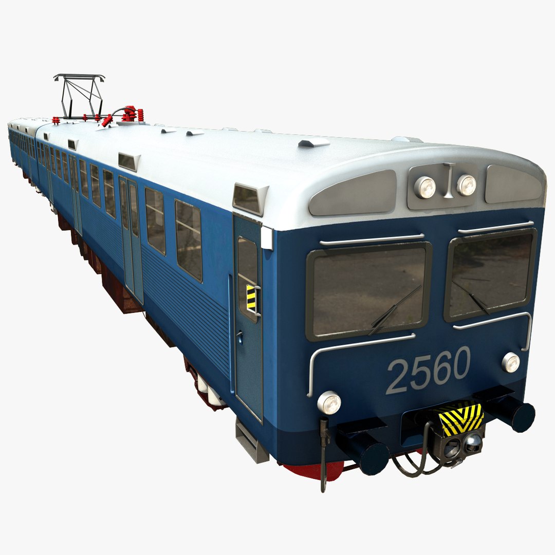 3D Commuter Train - TurboSquid 1540033