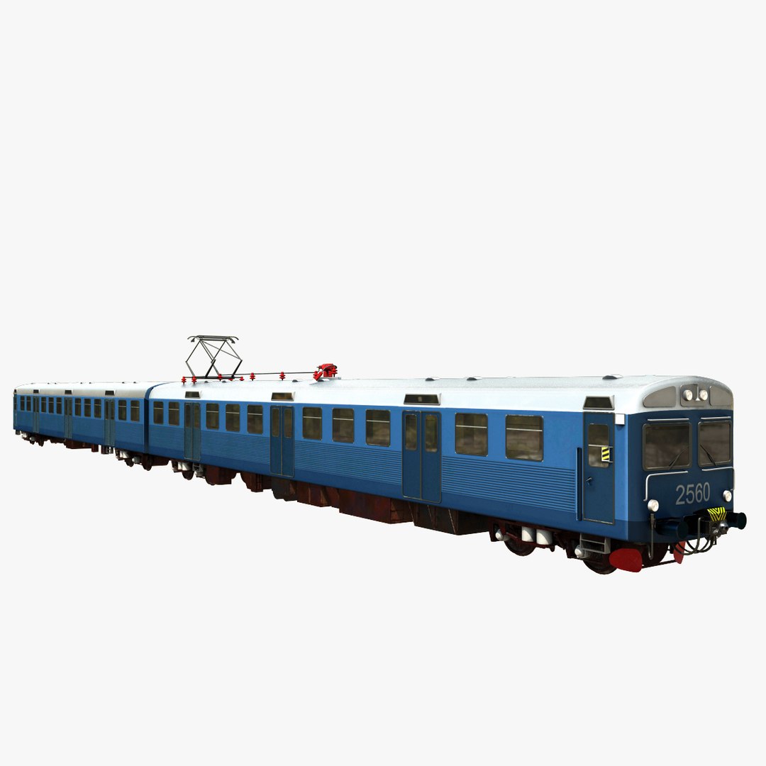 3D Commuter Train - TurboSquid 1540033