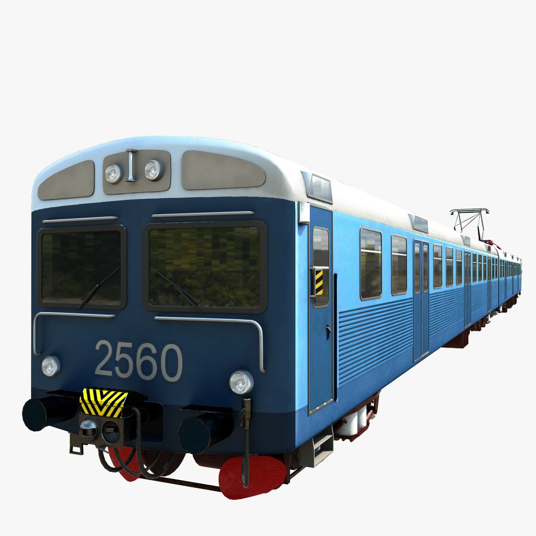 3D Commuter Train - TurboSquid 1540033
