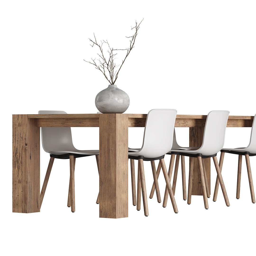 Bold Casa Table Vitra Chairs 3D model - TurboSquid 2014460