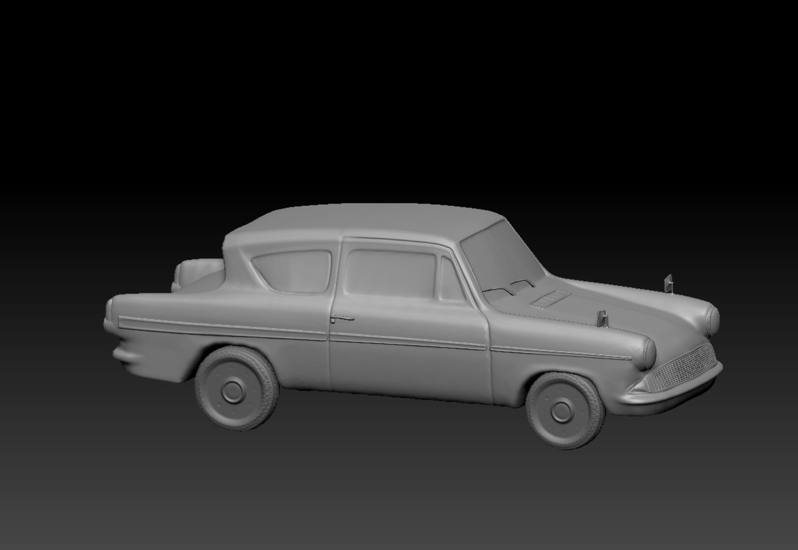 3D Whomping Willow With Ron And Harry Potter Car Ford Anglia Model ...