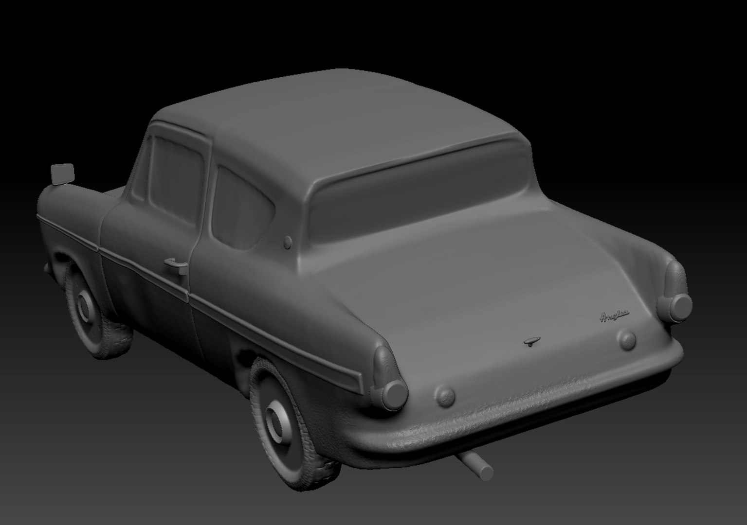 3D Whomping Willow With Ron And Harry Potter Car Ford Anglia Model ...