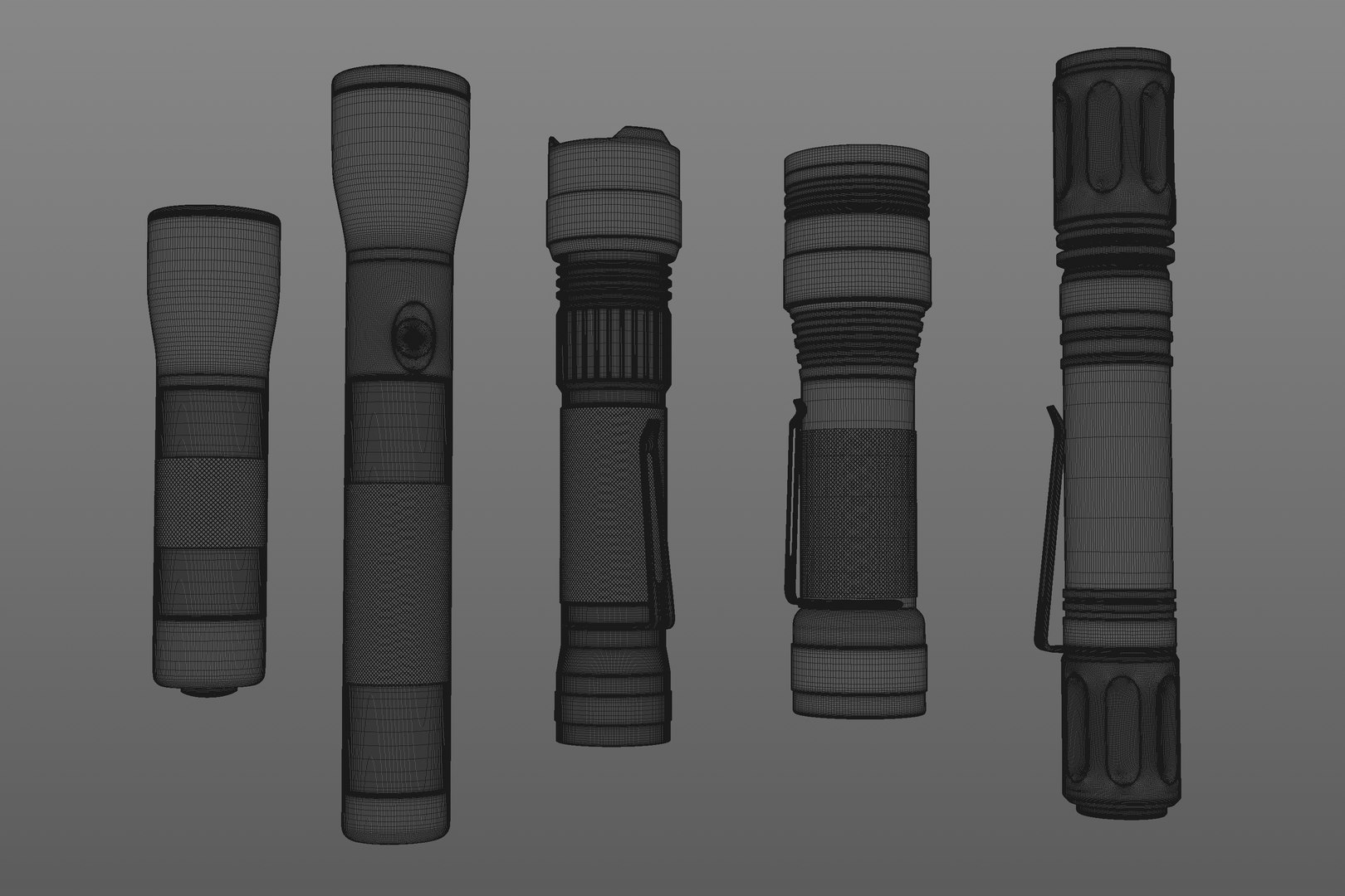Flashlights Set 3D - TurboSquid 2167069
