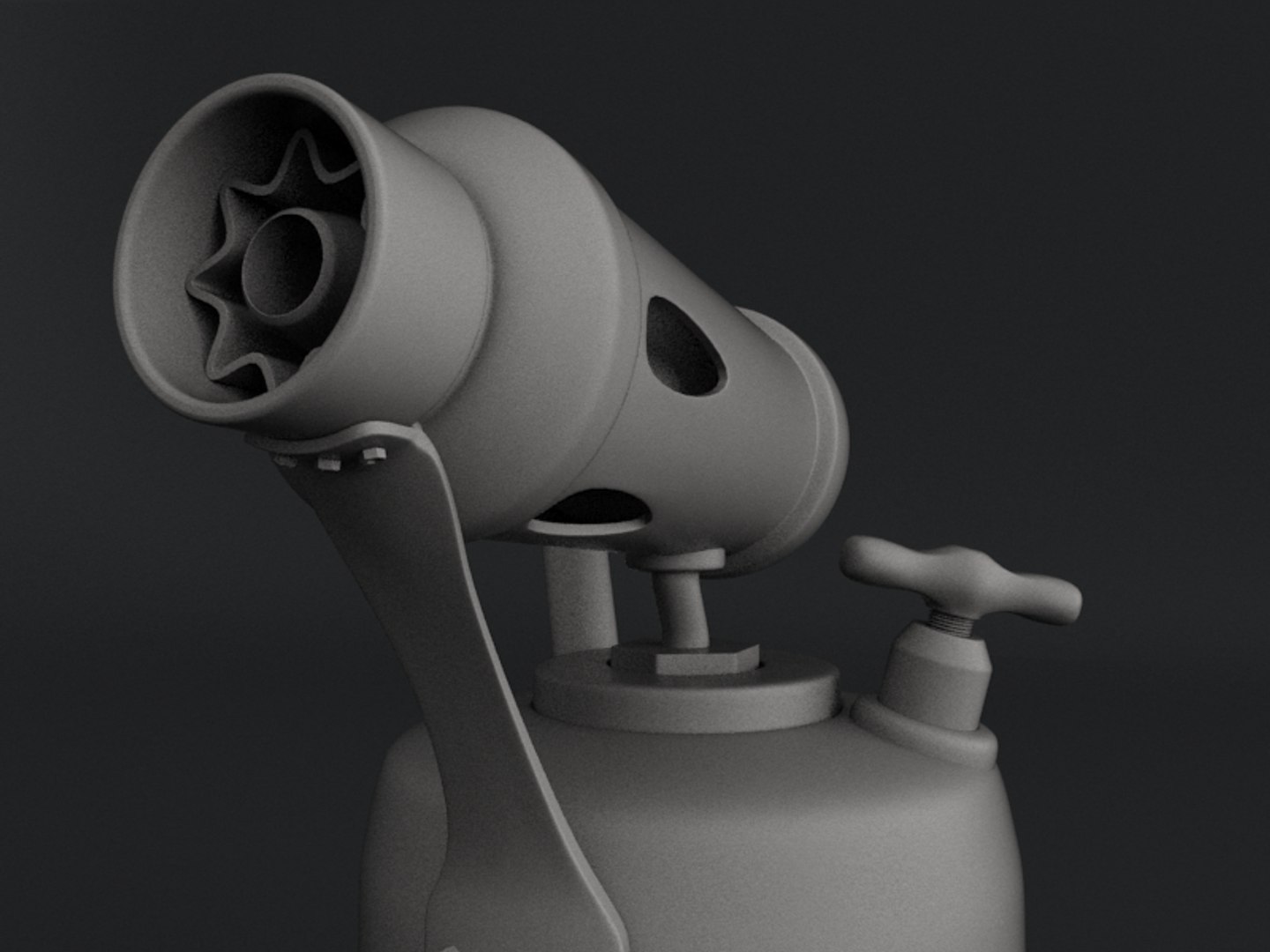 3d Old Fashioned Blow Torch Model