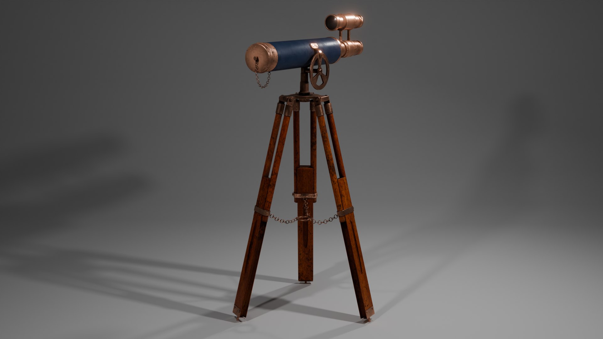 3D Model Vintage Telescope - TurboSquid 2218436