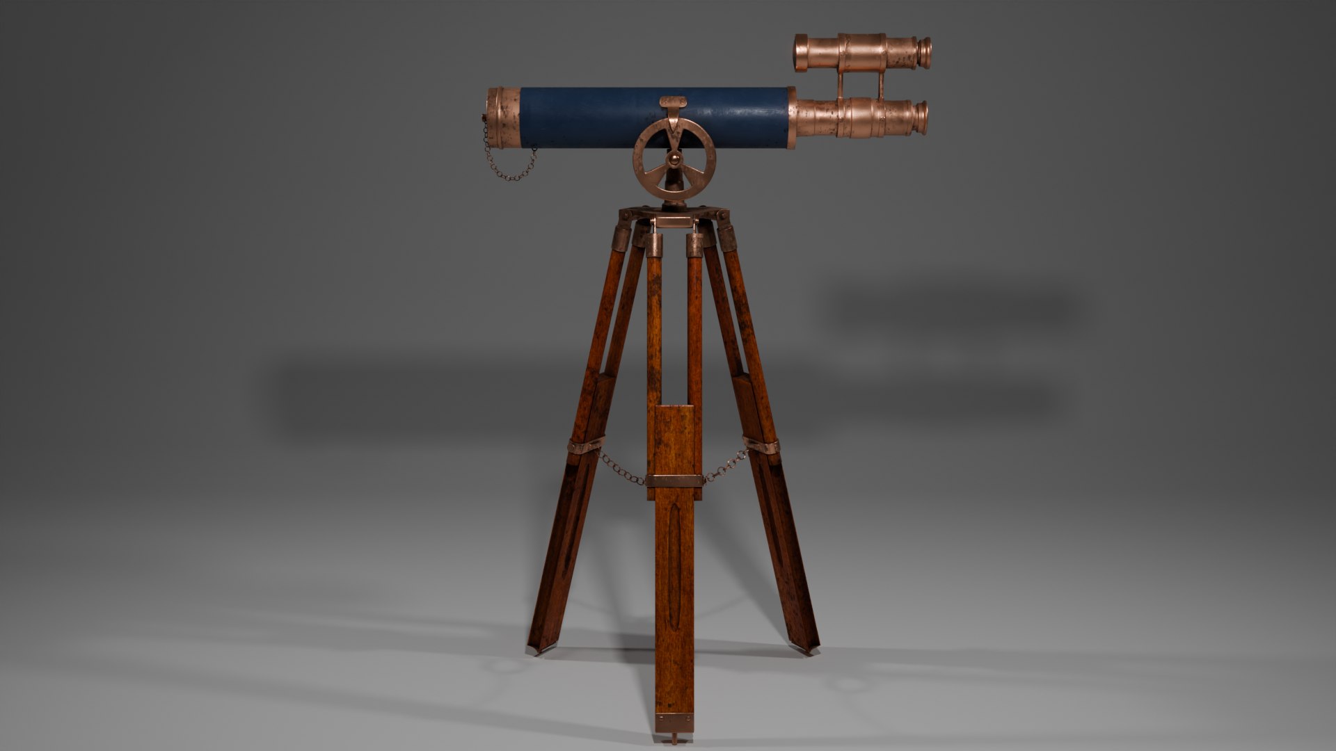 3D Model Vintage Telescope - TurboSquid 2218436