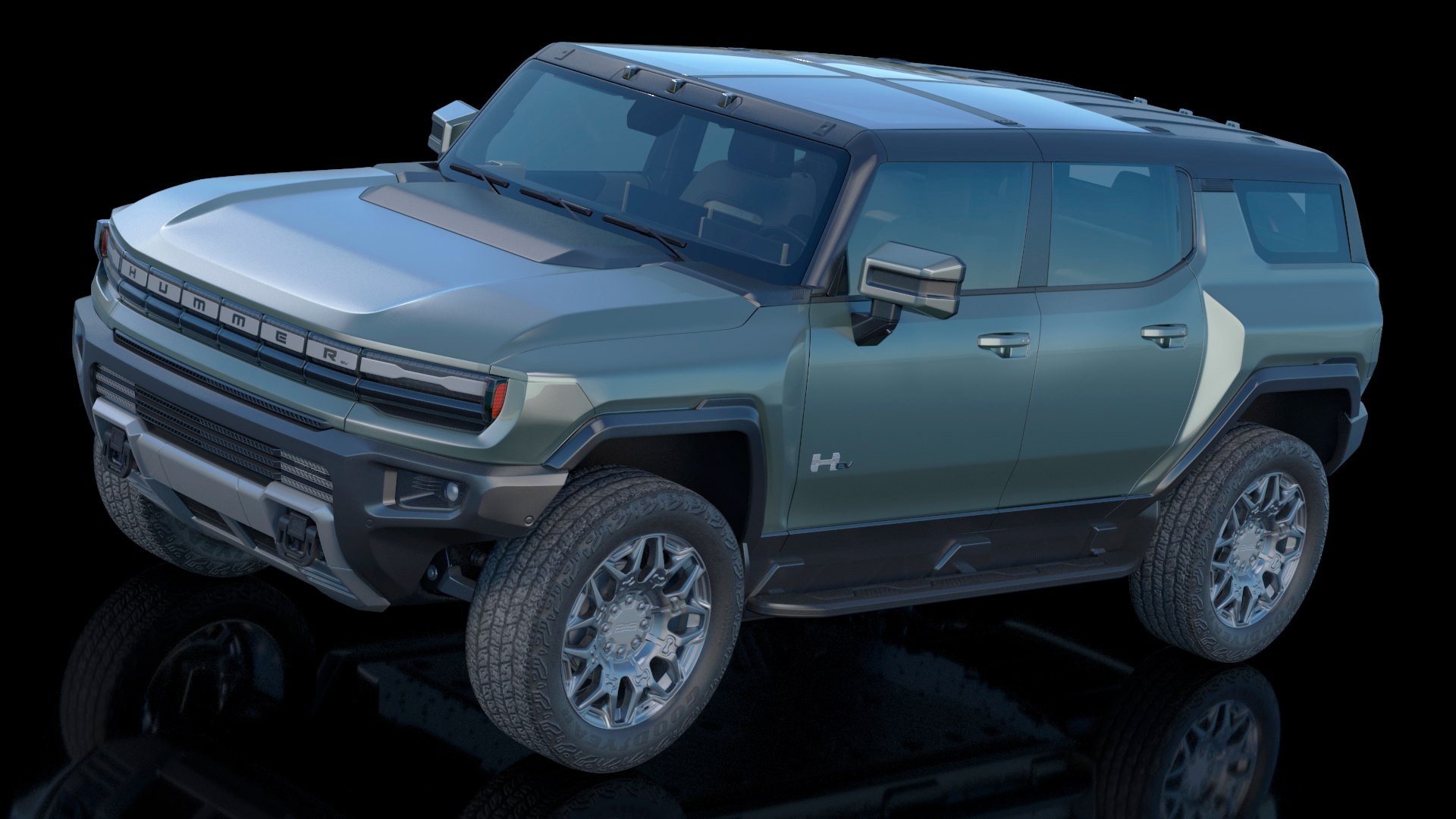 GMC Hummer EV SUV Simple Interior 3D model - TurboSquid 1905371