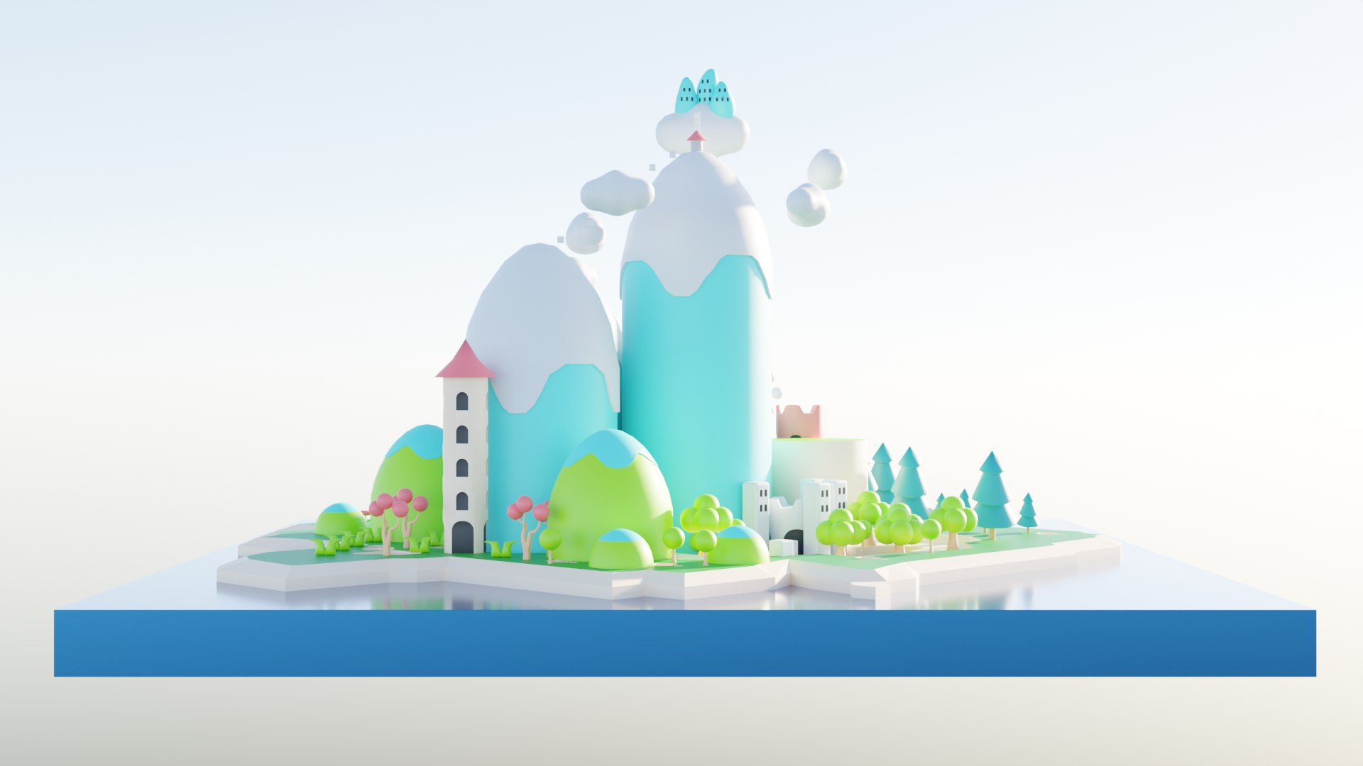 3D Yoshi Island Super Mario World 2 Map - TurboSquid 1844855