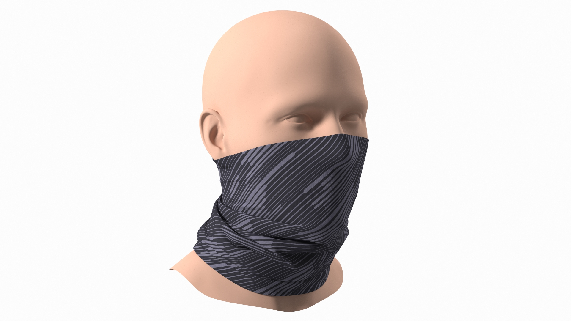 Elastic Half Face Neck Gaiter 3D - TurboSquid 1783992